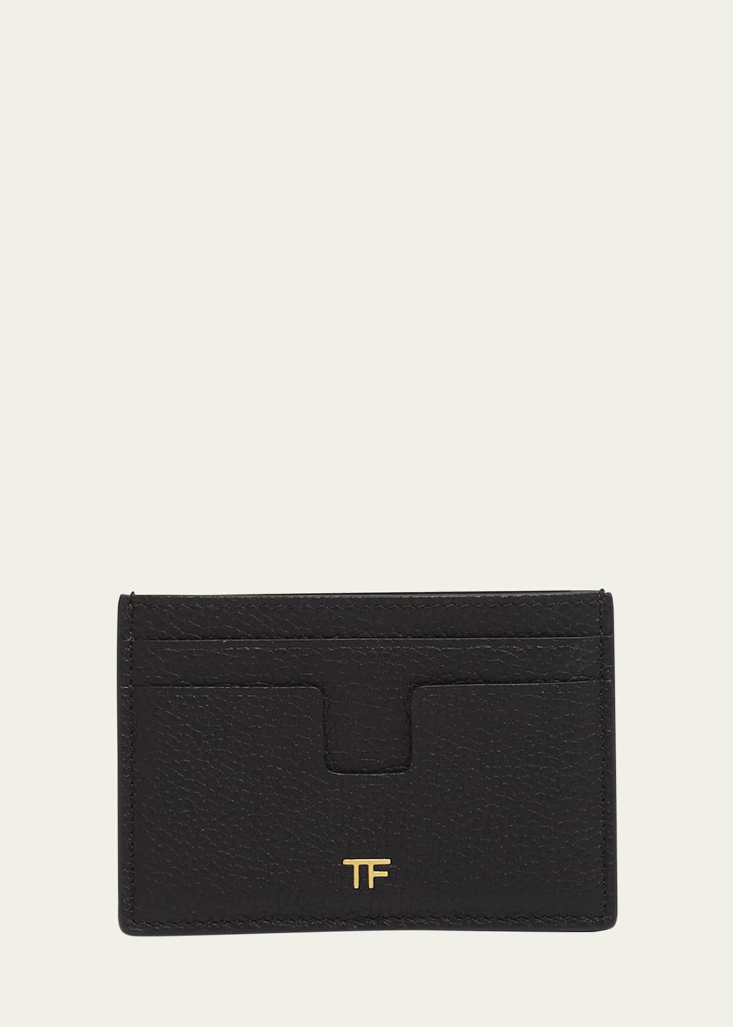 TOM FORD TF Card Holder in Grained Leather - Bergdorf Goodman