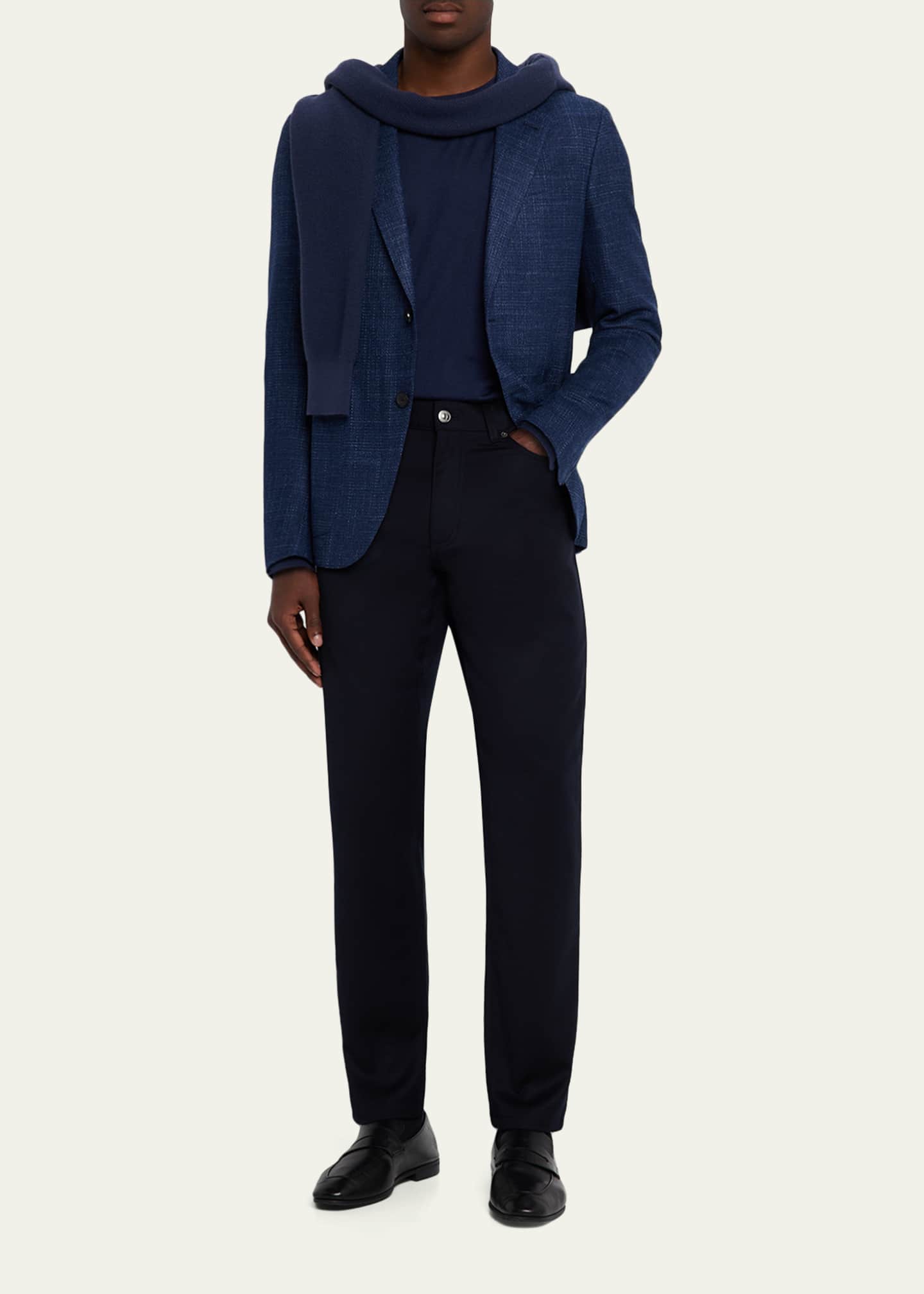 ZEGNA Men's Textured Winter Crossover Blazer - Bergdorf Goodman