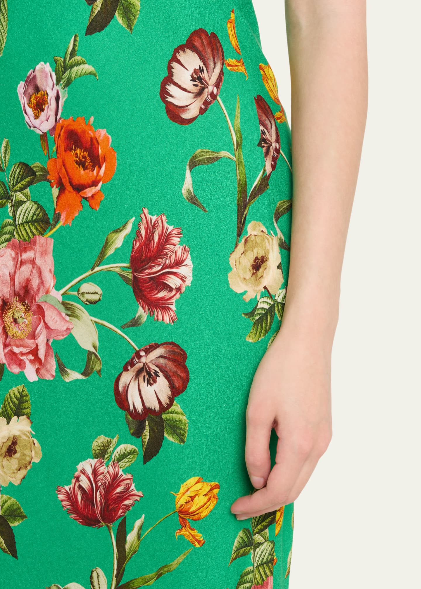 Alice + Olivia Hampton Floral Loma V-Neck Maxi Slip Dress - Bergdorf ...