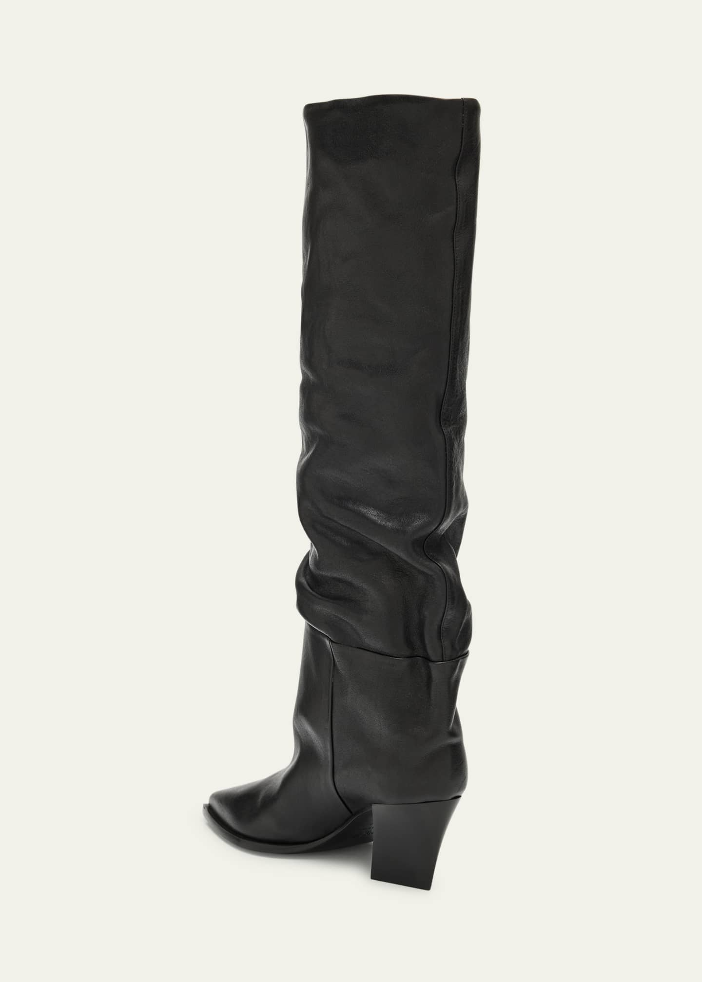 Jimmy Choo Hart 60 Leather Knee-High Boots - Bergdorf Goodman