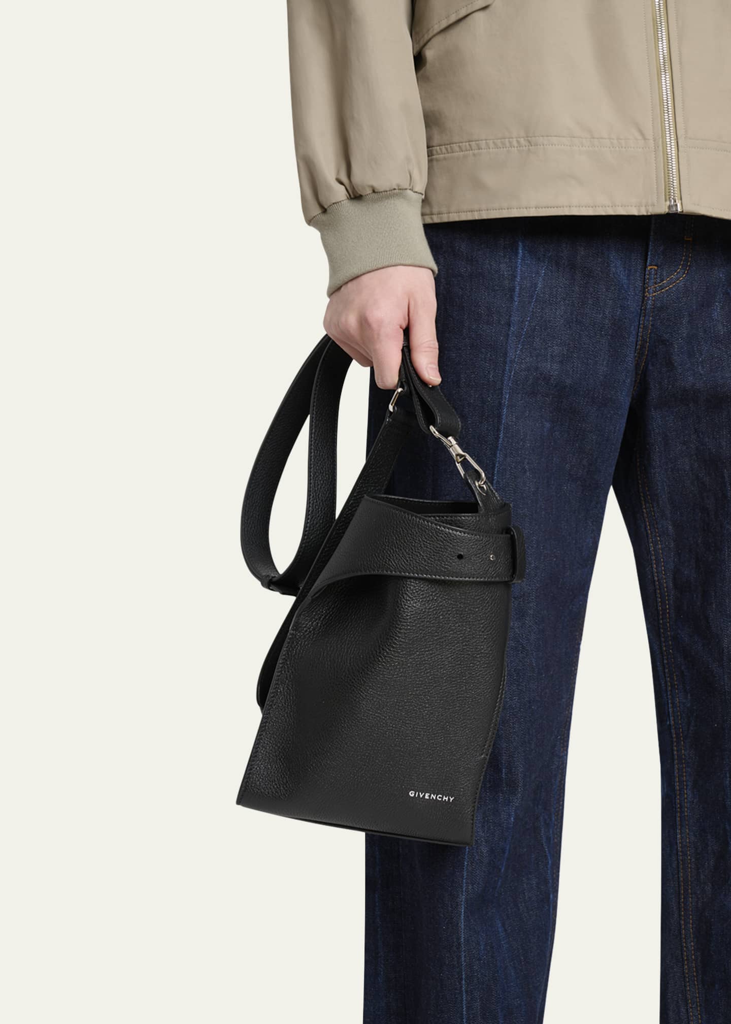 Givenchy Men's Small Belted Leather Crossbody Bag - Bergdorf Goodman