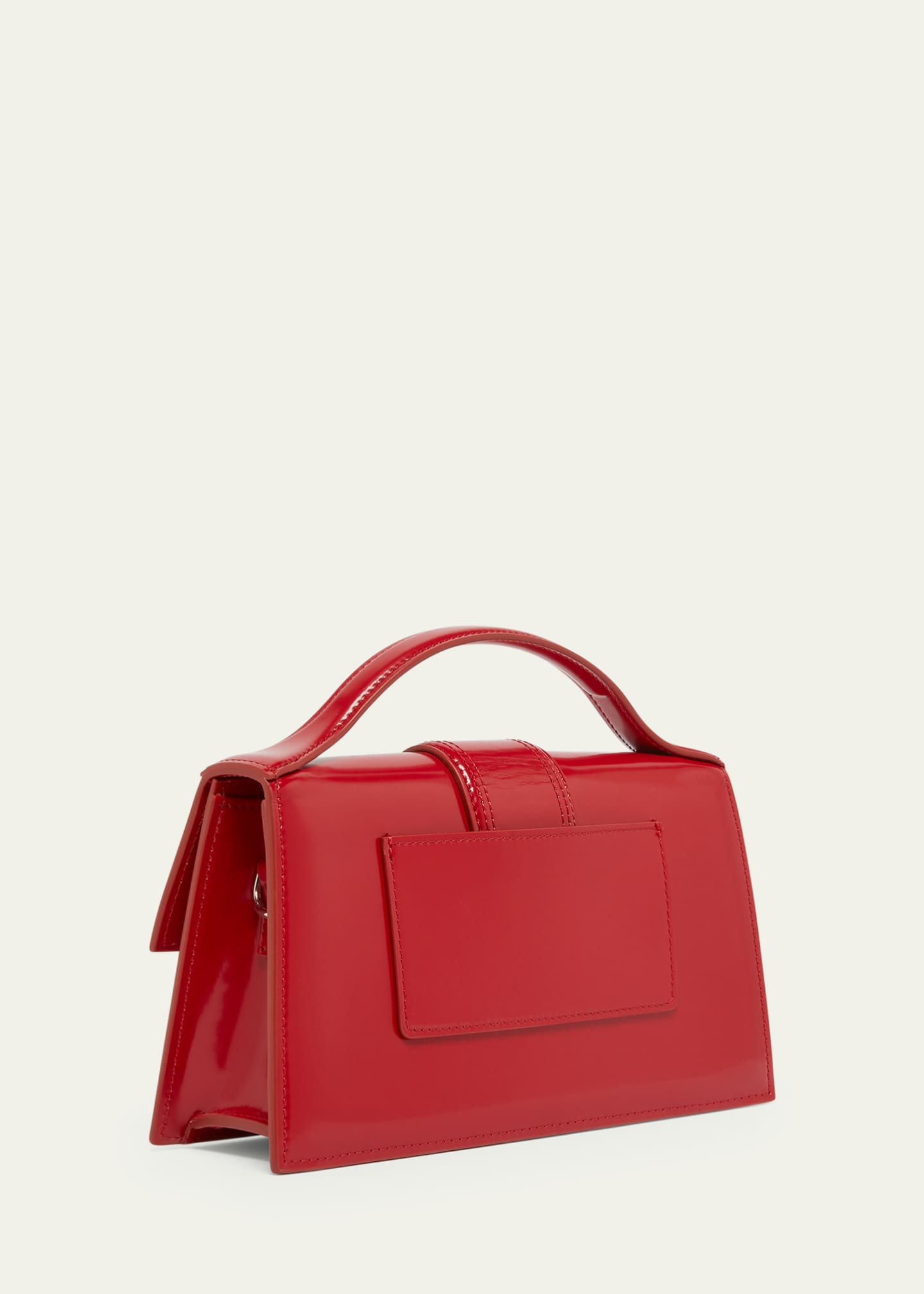 Jacquemus Le Grand Bambino Patent Leather Top-Handle Bag - Bergdorf Goodman