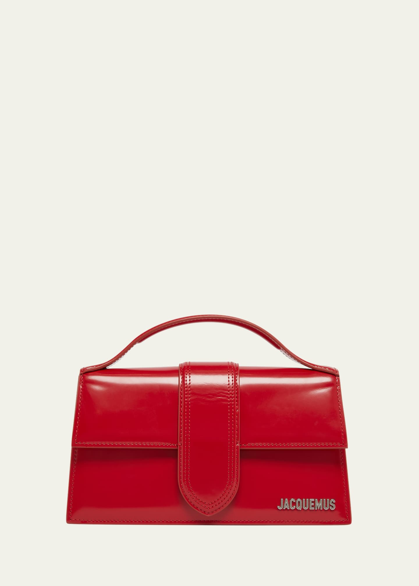 Jacquemus Le Grand Bambino Patent Leather Top-Handle Bag - Bergdorf Goodman