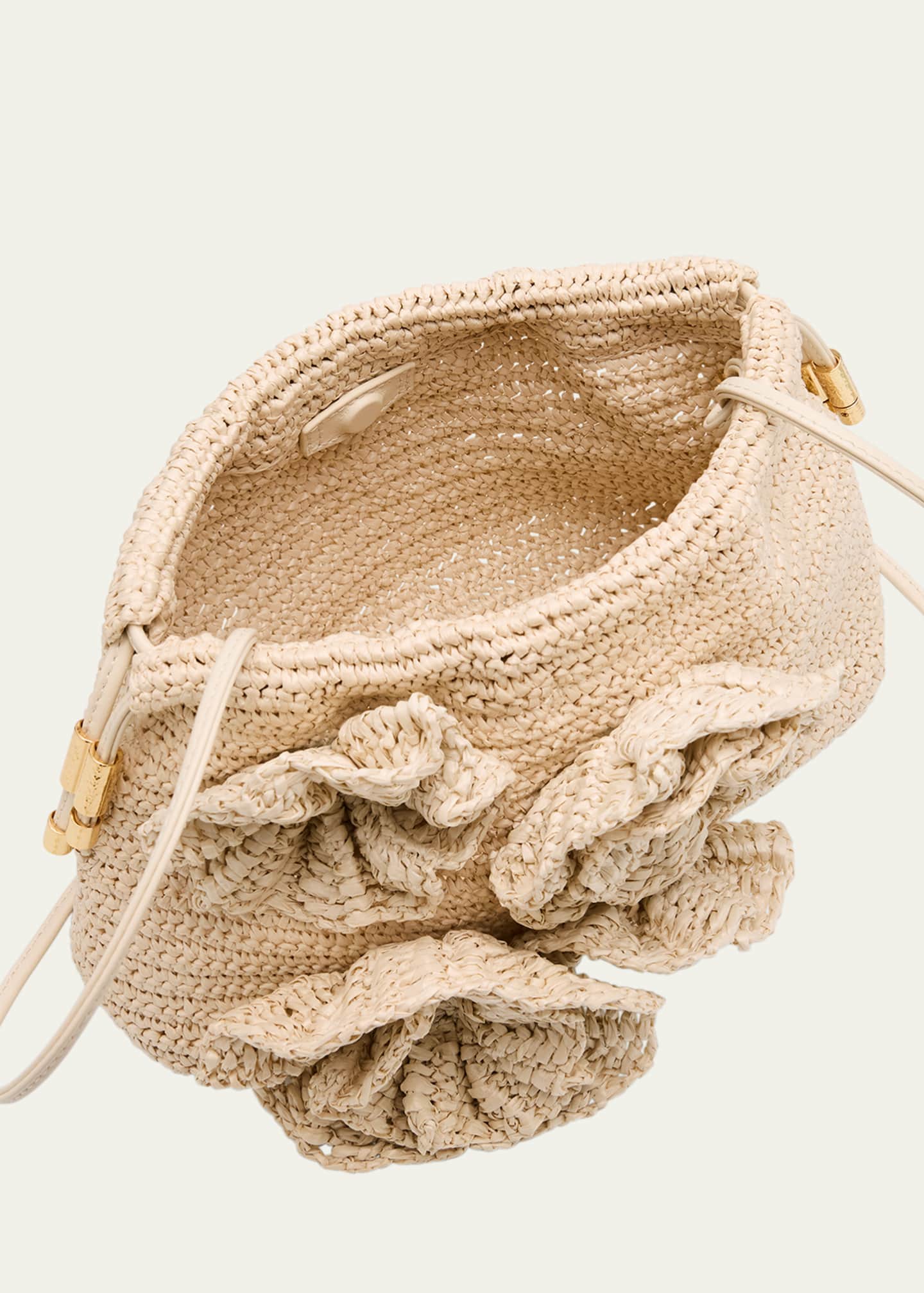 Ulla Johnson Lali Floral Crochet Pouch Clutch Bag - Bergdorf Goodman
