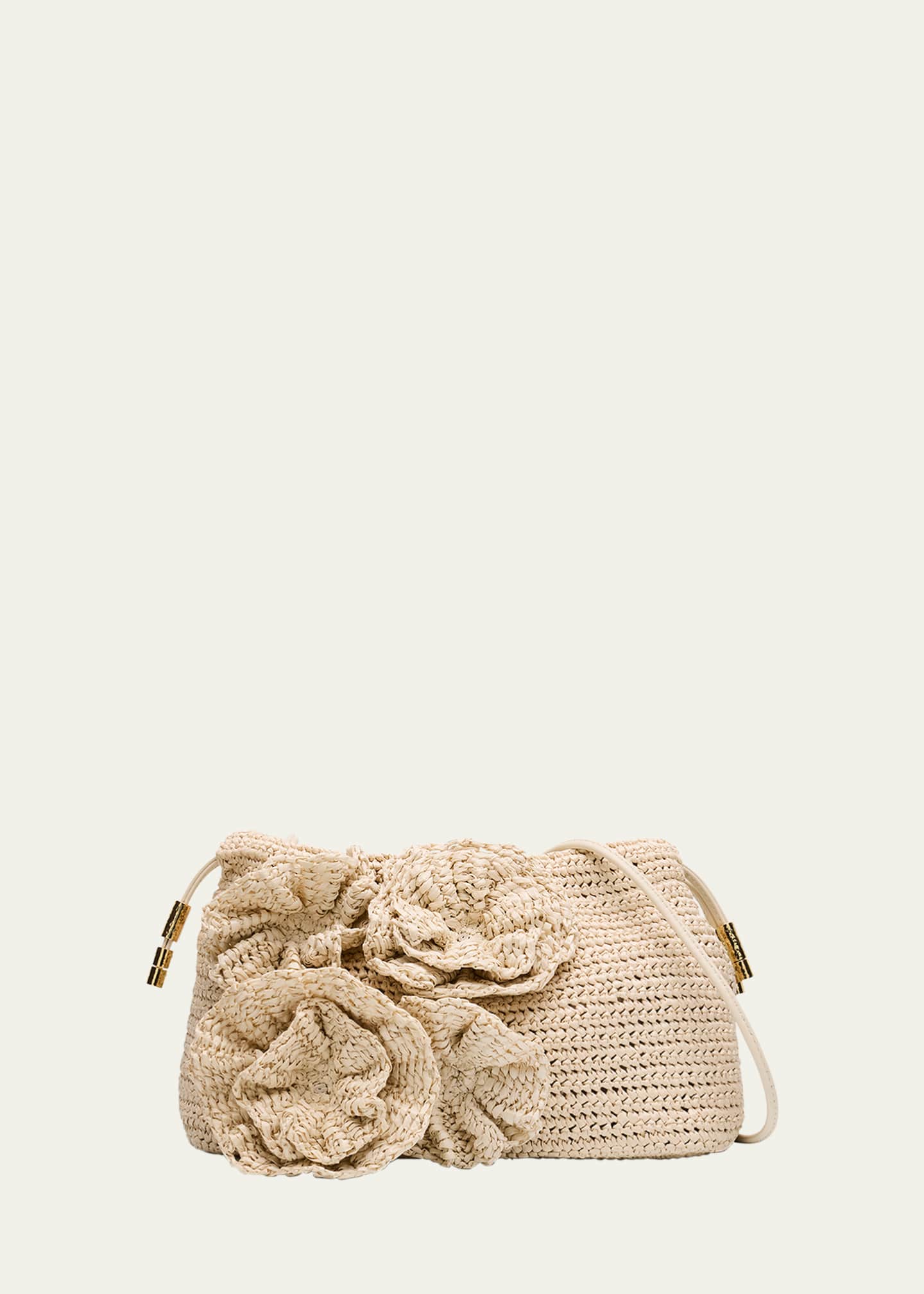 Ulla Johnson Lali Floral Crochet Pouch Clutch Bag - Bergdorf Goodman