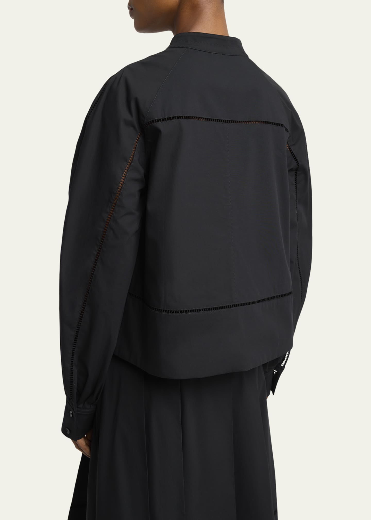 Proenza Schouler Grayson Ladder Stitch Poplin Top - Bergdorf Goodman