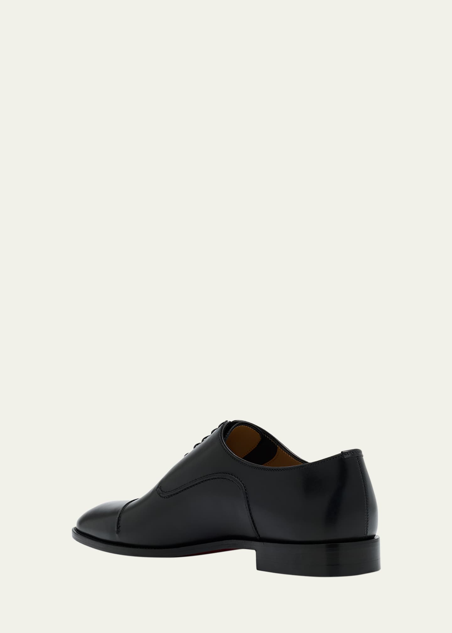 Christian Louboutin Men's Seriox Cap-Toe Leather Oxfords - Bergdorf Goodman
