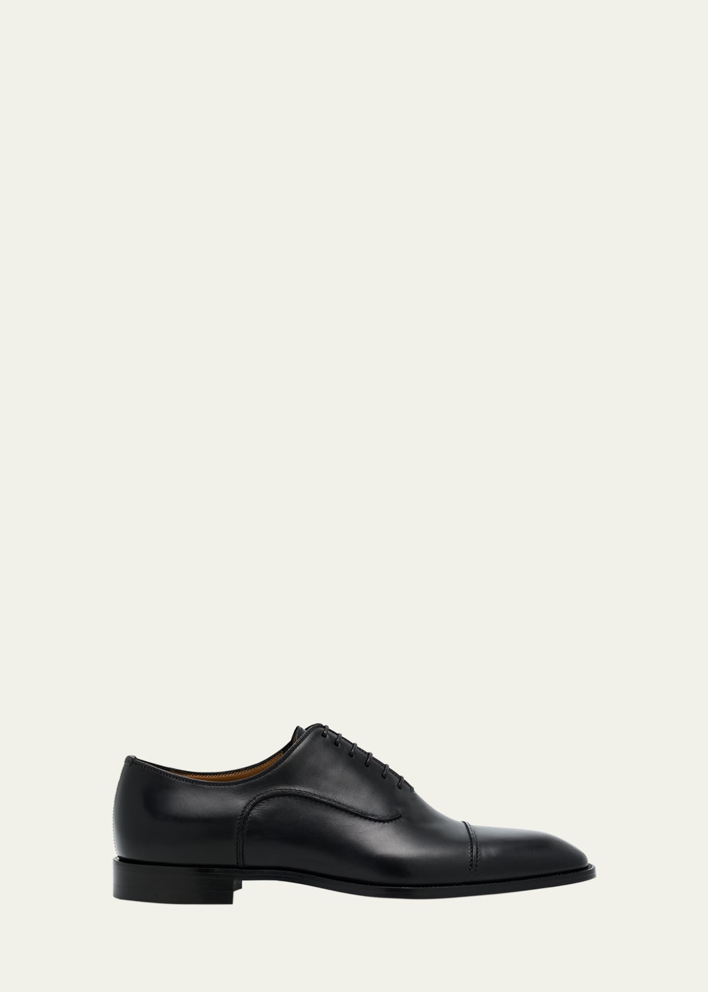 Christian Louboutin Men's Seriox Cap-Toe Leather Oxfords - Bergdorf Goodman