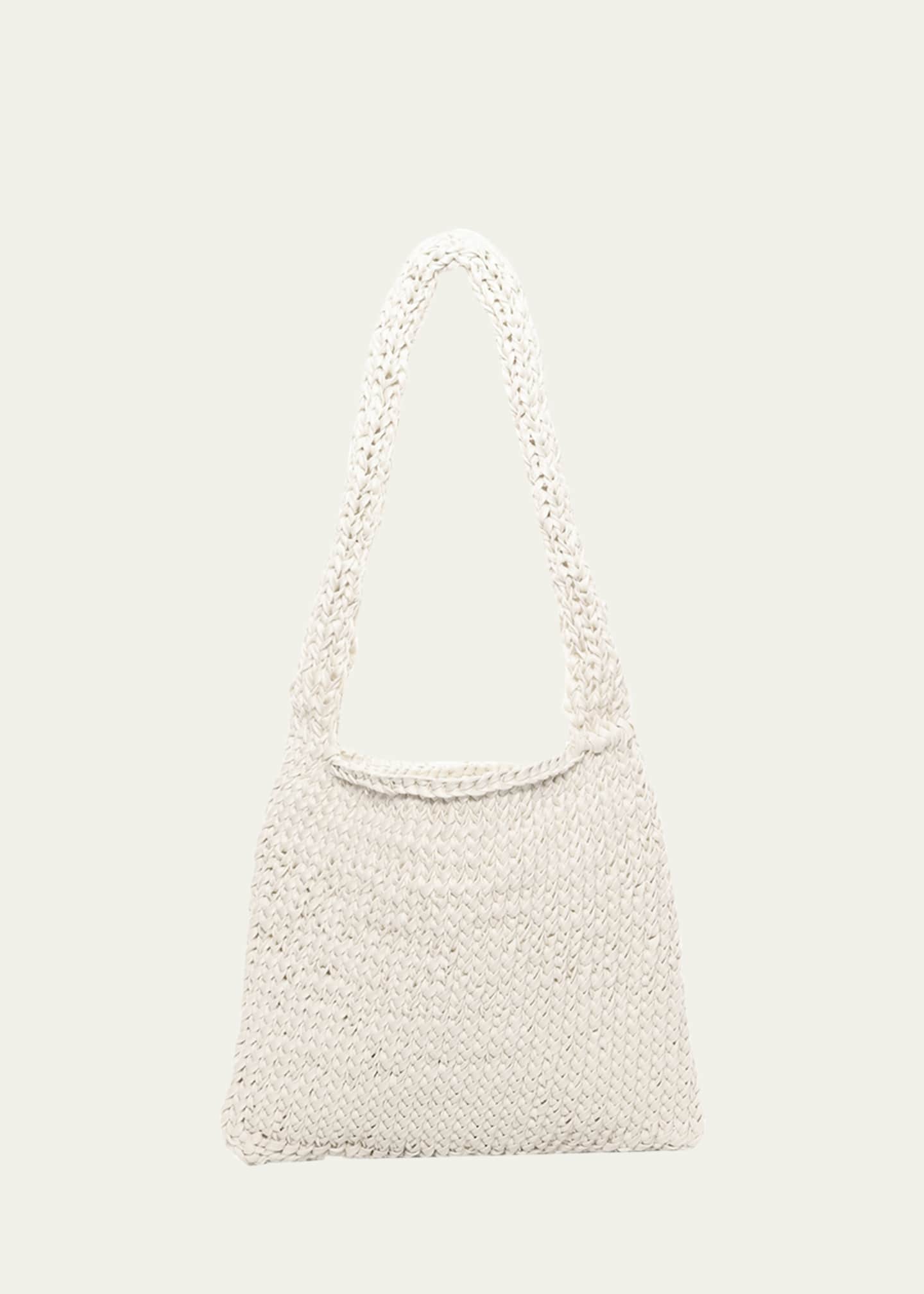 THE ROW Didion Woven Shoulder Bag in Waxed Cotton - Bergdorf Goodman