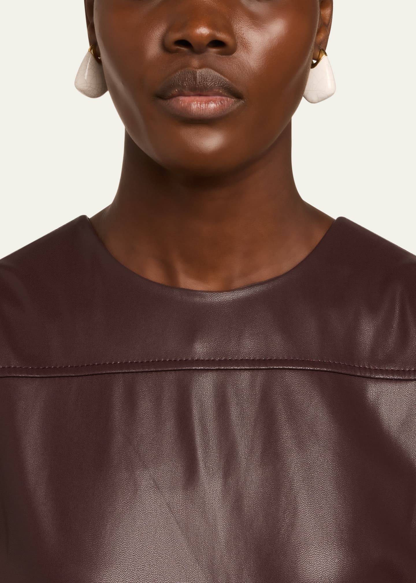 Bottega Veneta Small Fin Ceramic Earrings - Bergdorf Goodman