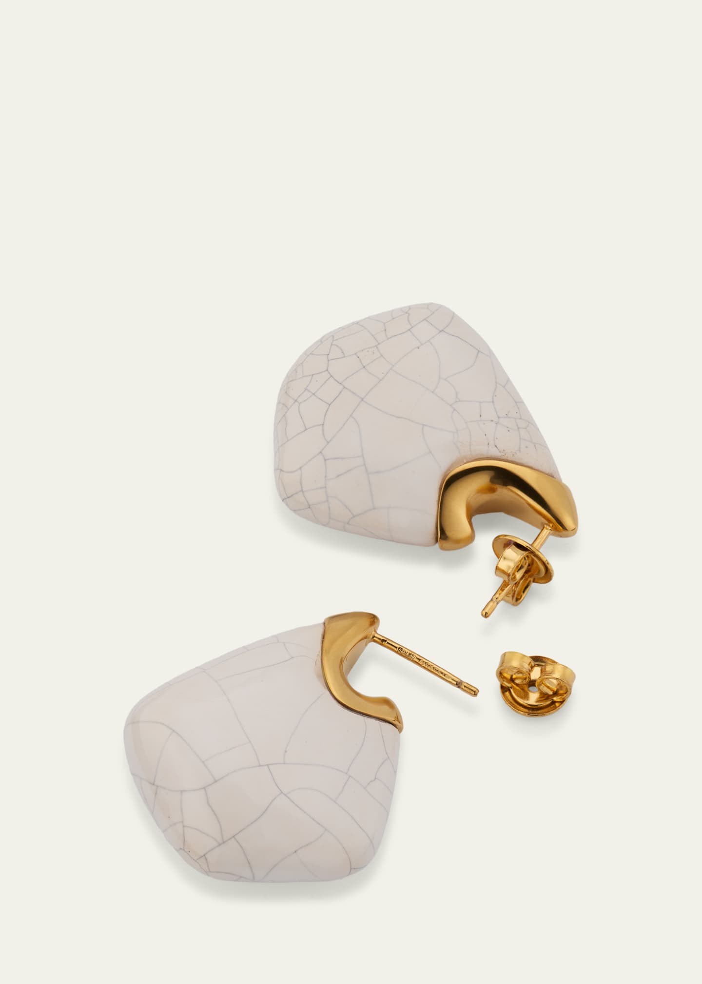 Bottega Veneta Small Fin Ceramic Earrings - Bergdorf Goodman