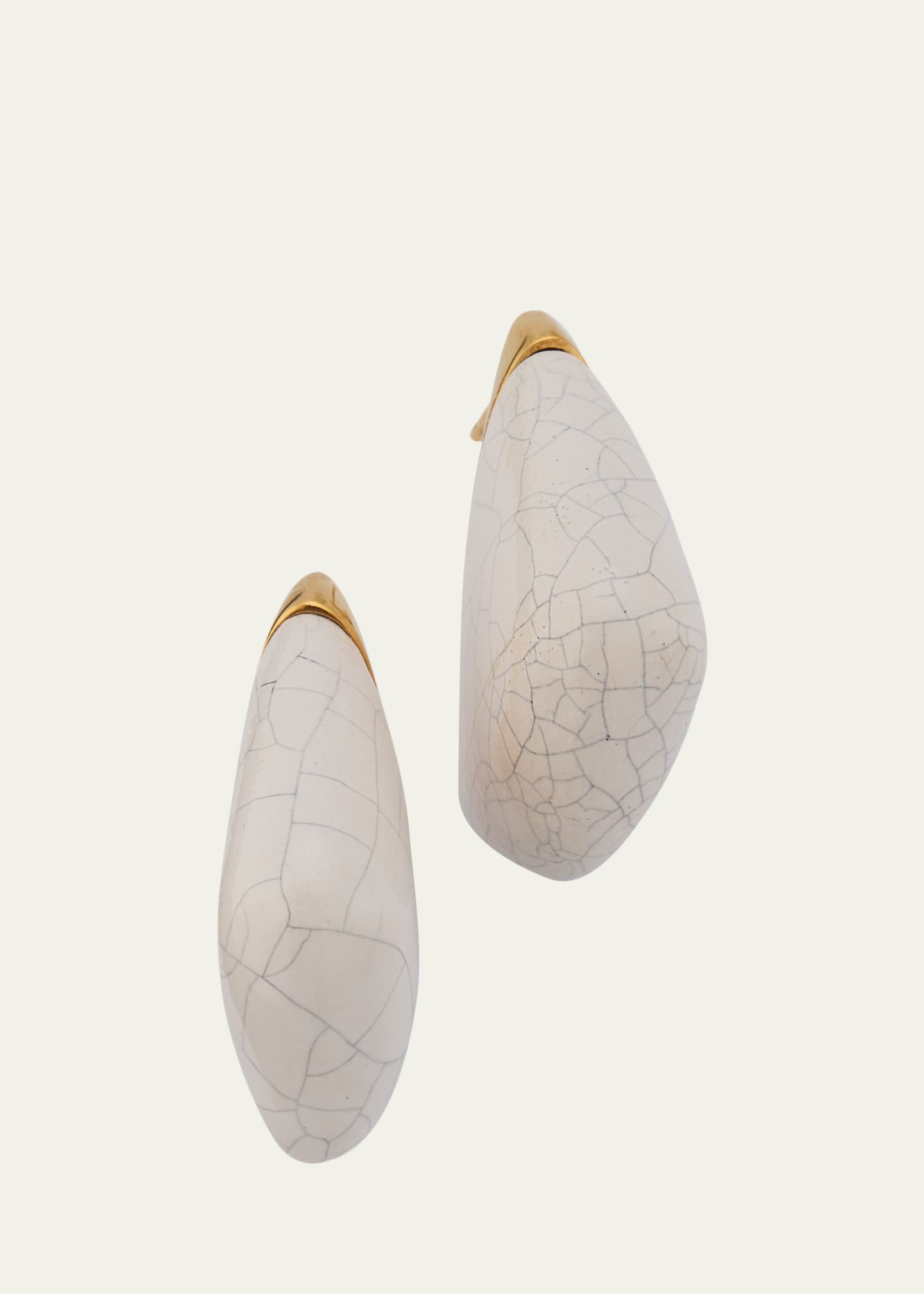 Bottega Veneta Small Fin Ceramic Earrings - Bergdorf Goodman