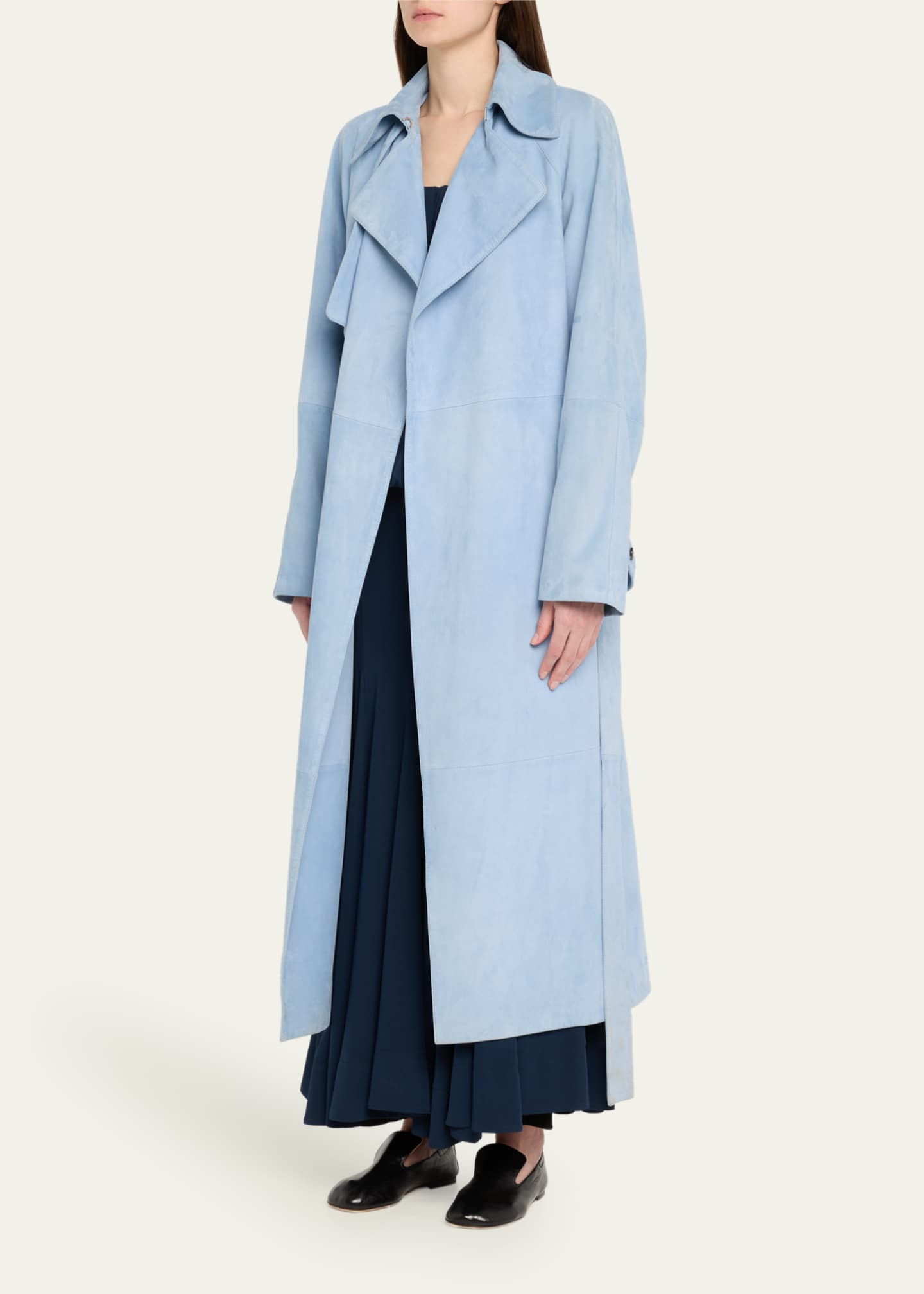 Proenza Schouler Ramona Suede Trench Coat - Bergdorf Goodman