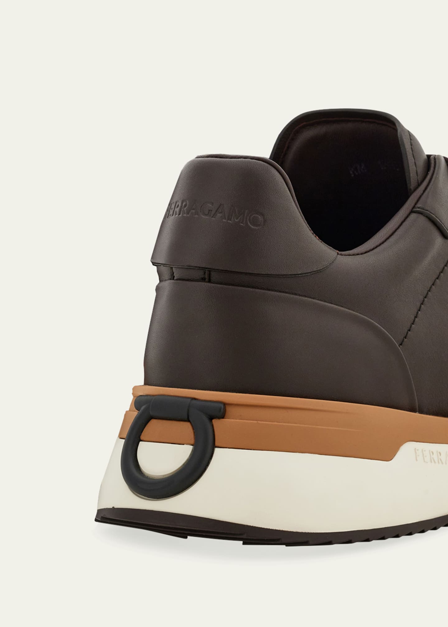 Ferragamo Men's America 1 Leather Runner Sneakers - Bergdorf Goodman
