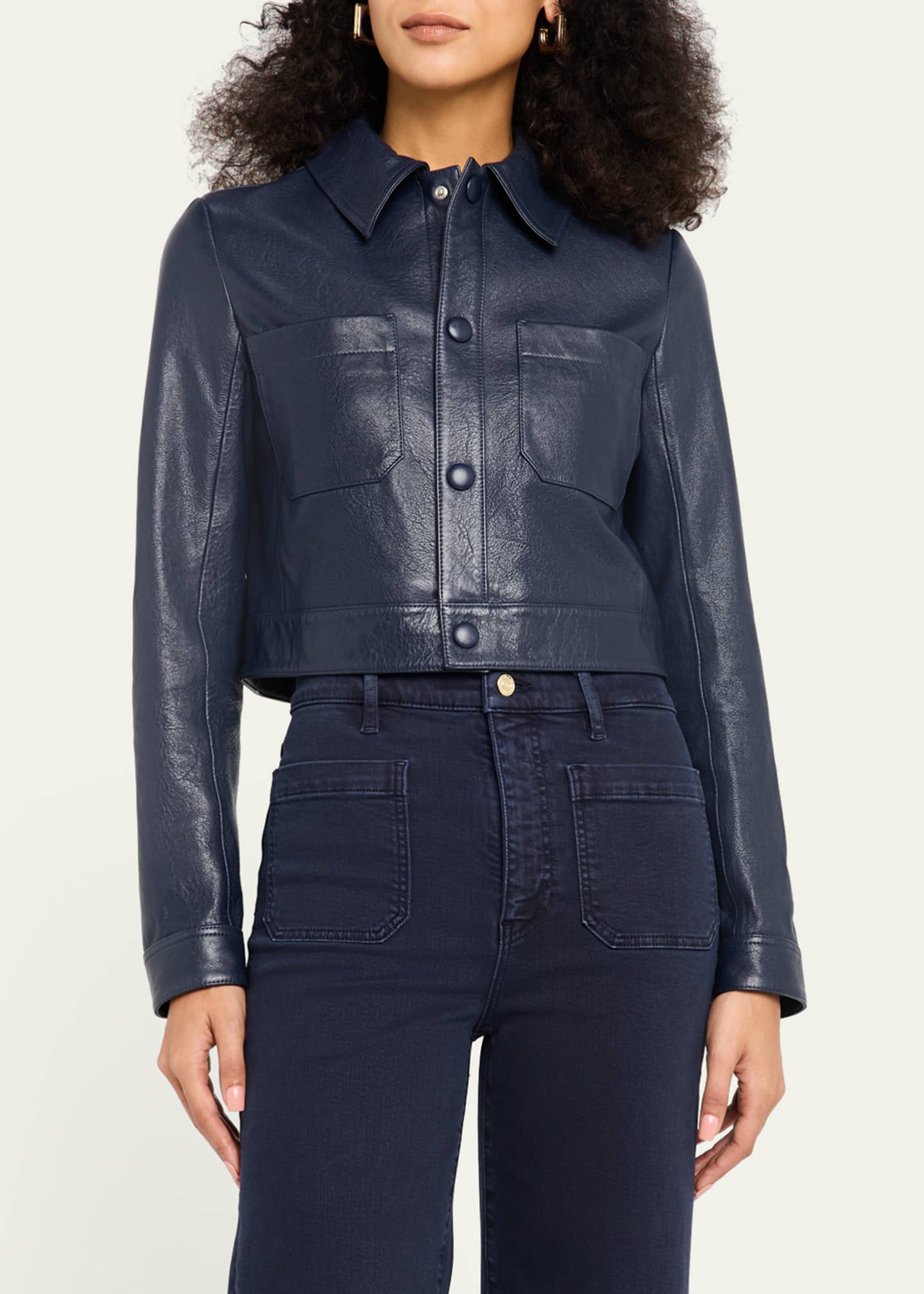 FRAME The Small Leather Jacket - Bergdorf Goodman