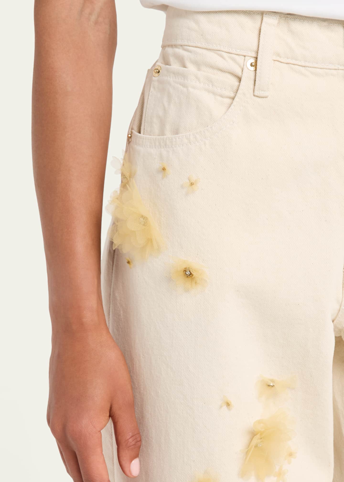 FRAME Embellished Low-Slung Barrel Jeans - Bergdorf Goodman