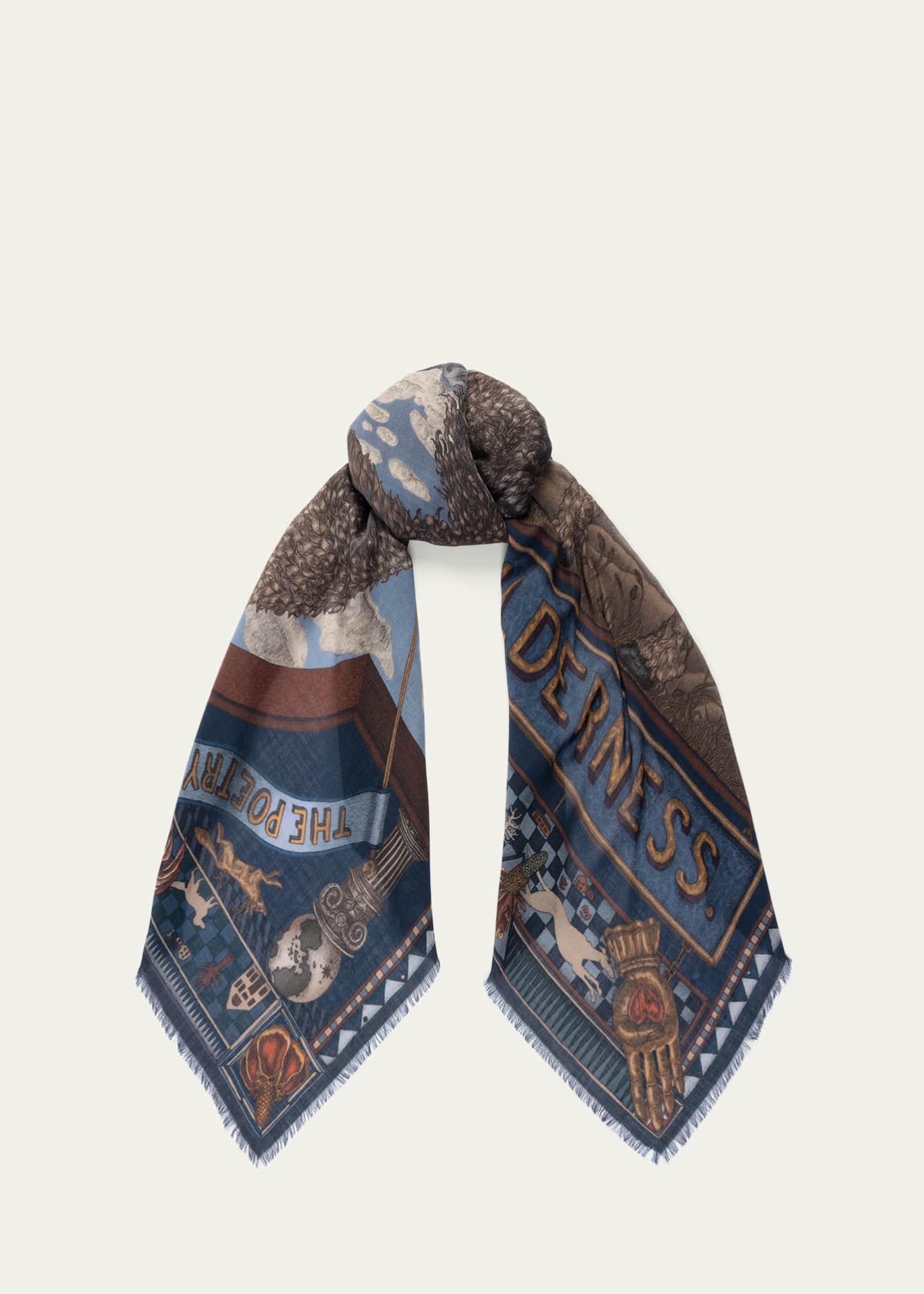 Sabina Savage Secrets Of The Bison Cashmere Scarf - Bergdorf Goodman