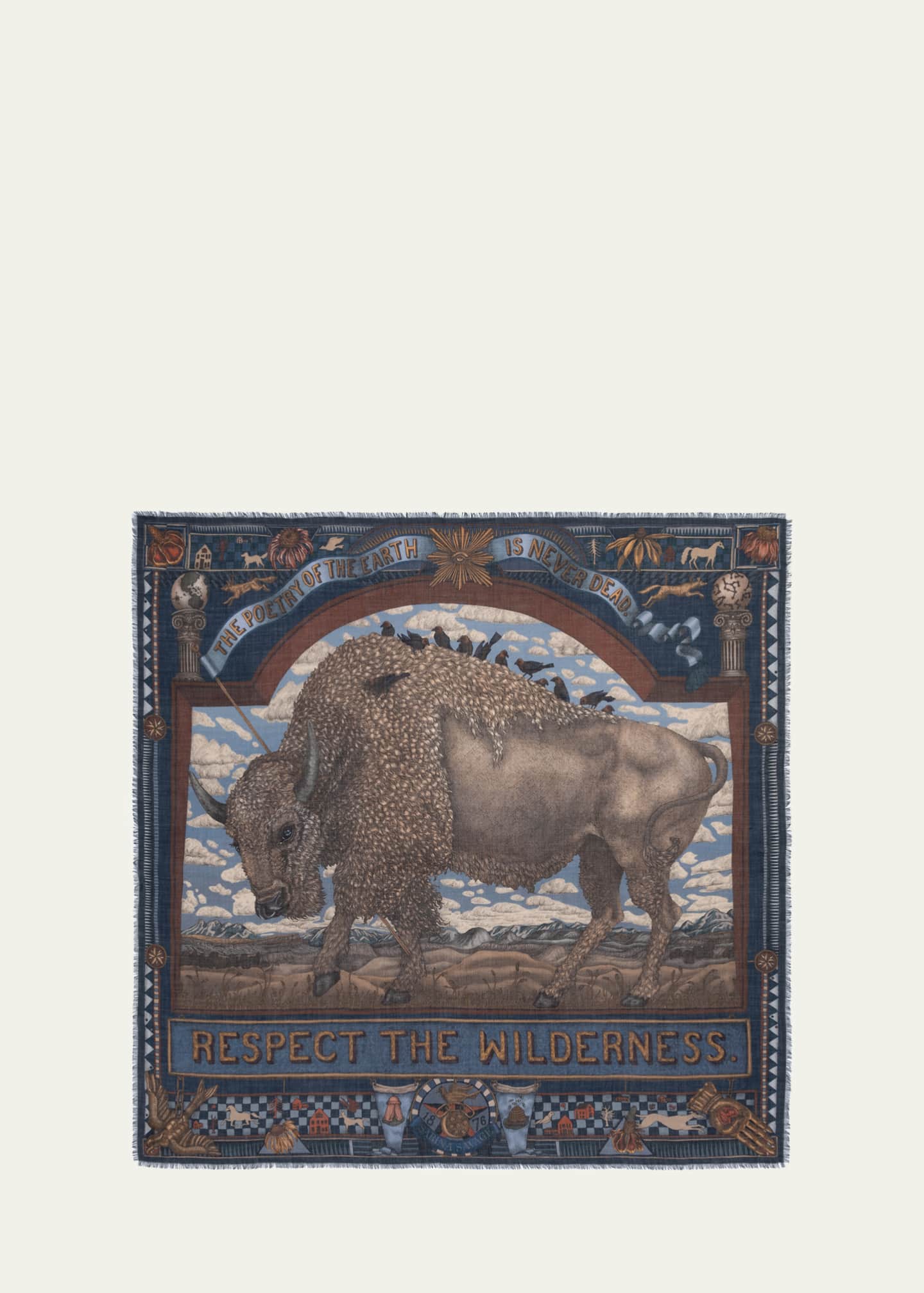 Sabina Savage Secrets Of The Bison Cashmere Scarf - Bergdorf Goodman