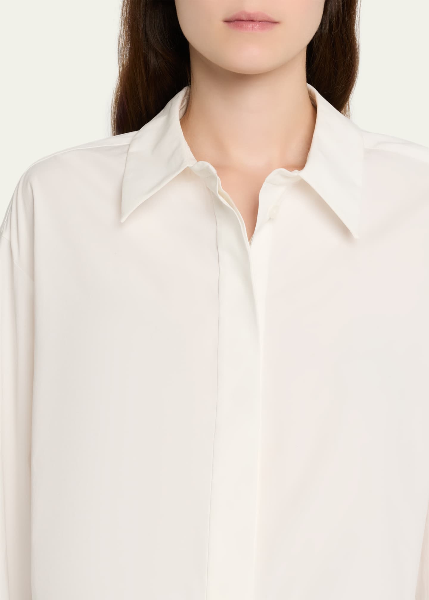 A.L.C. Maude Cropped Button-Front Top - Bergdorf Goodman