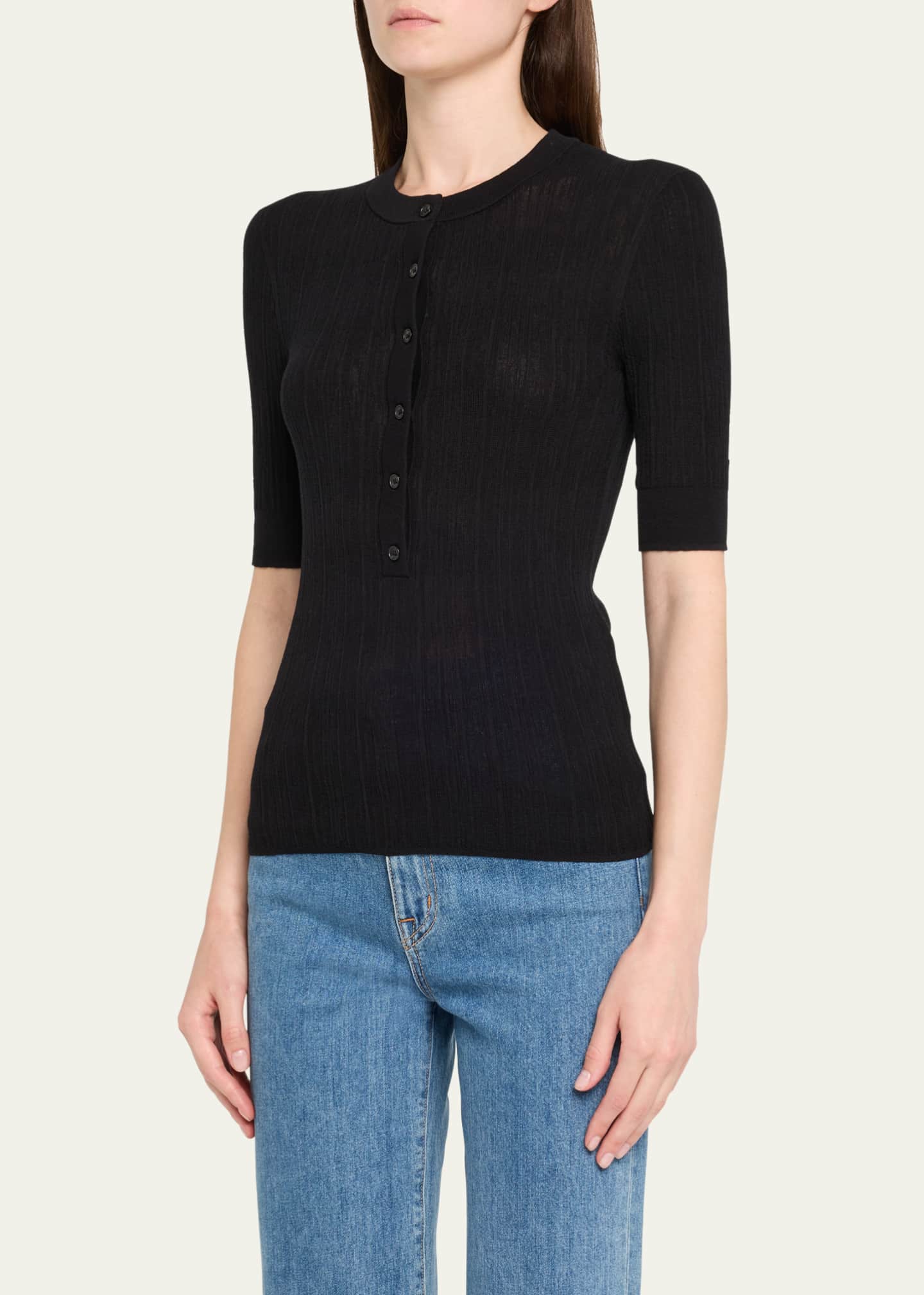 A.L.C. Fisher Fine Merino Top - Bergdorf Goodman
