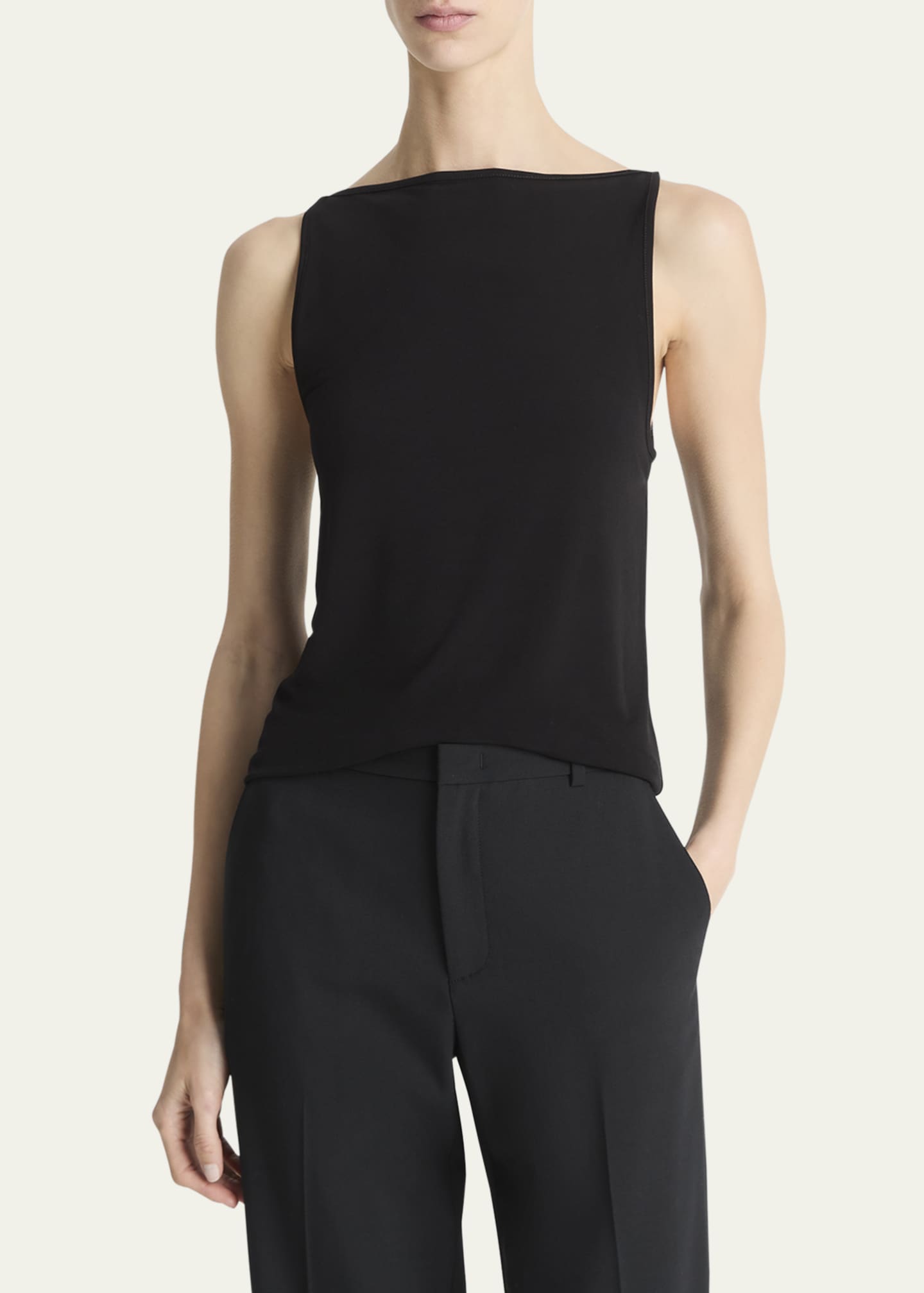 Vince Boat-Neck Tank Top - Bergdorf Goodman