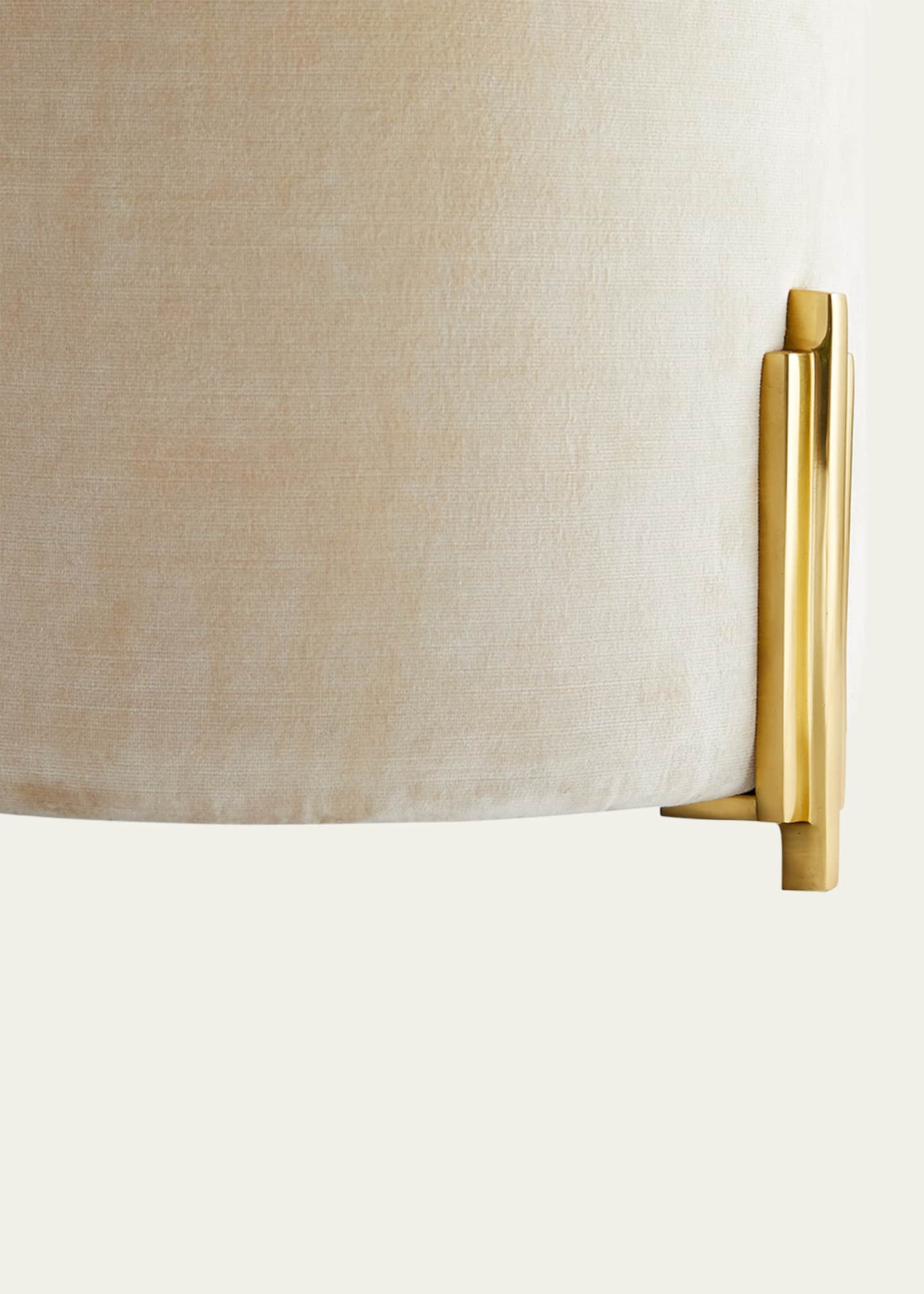 Arteriors Warby Velvet Ottoman - Bergdorf Goodman