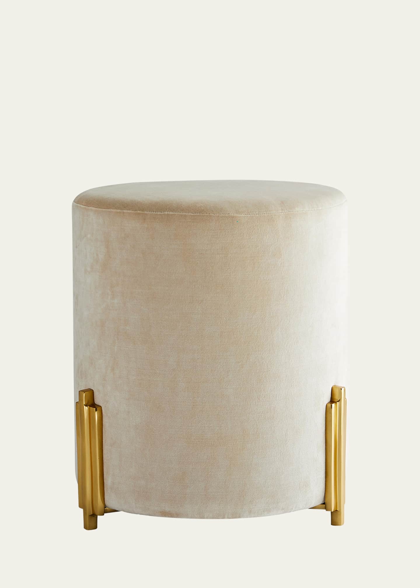 Arteriors Warby Velvet Ottoman - Bergdorf Goodman