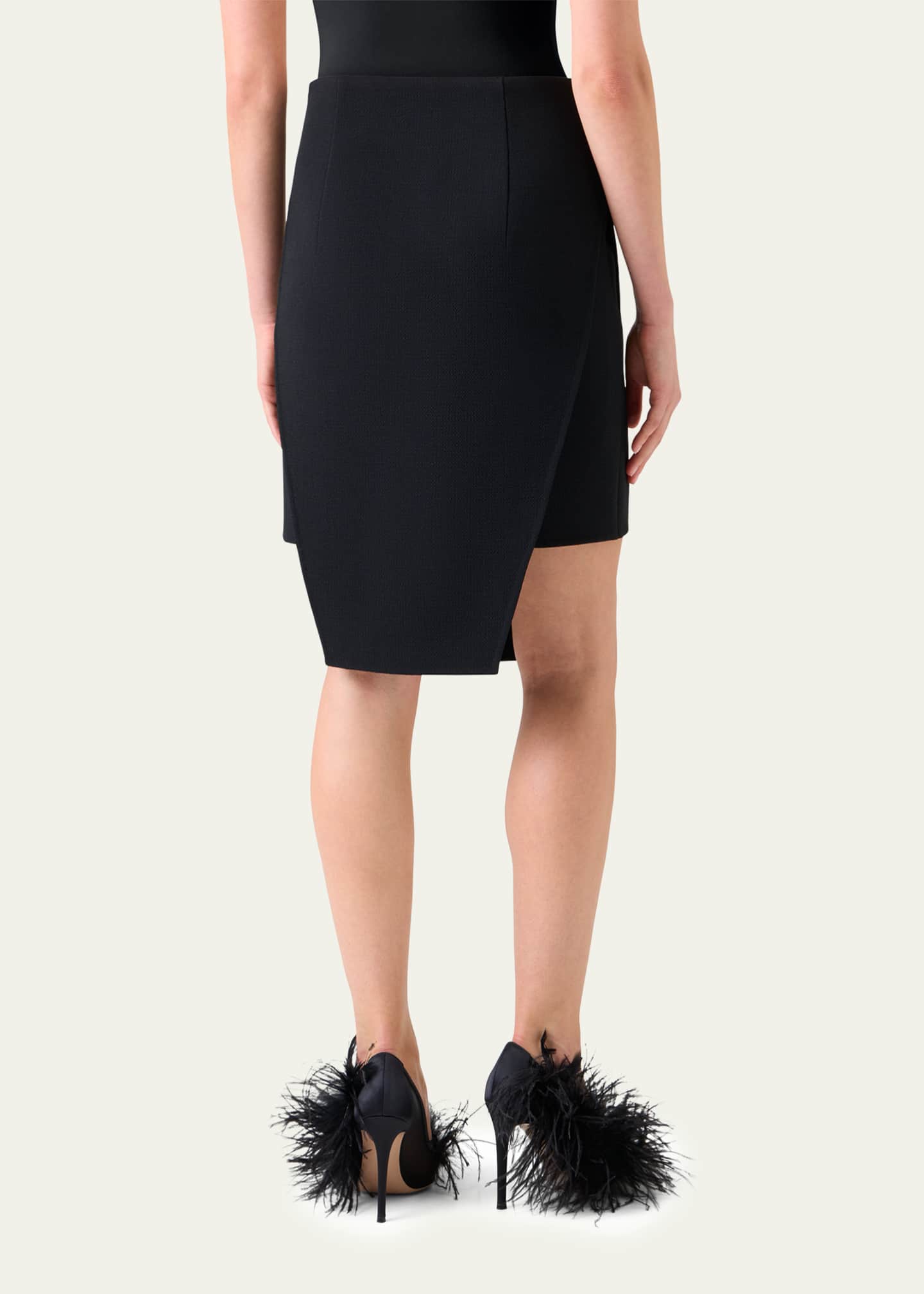 Akris Trapezoid Apron Mini Skirt - Bergdorf Goodman