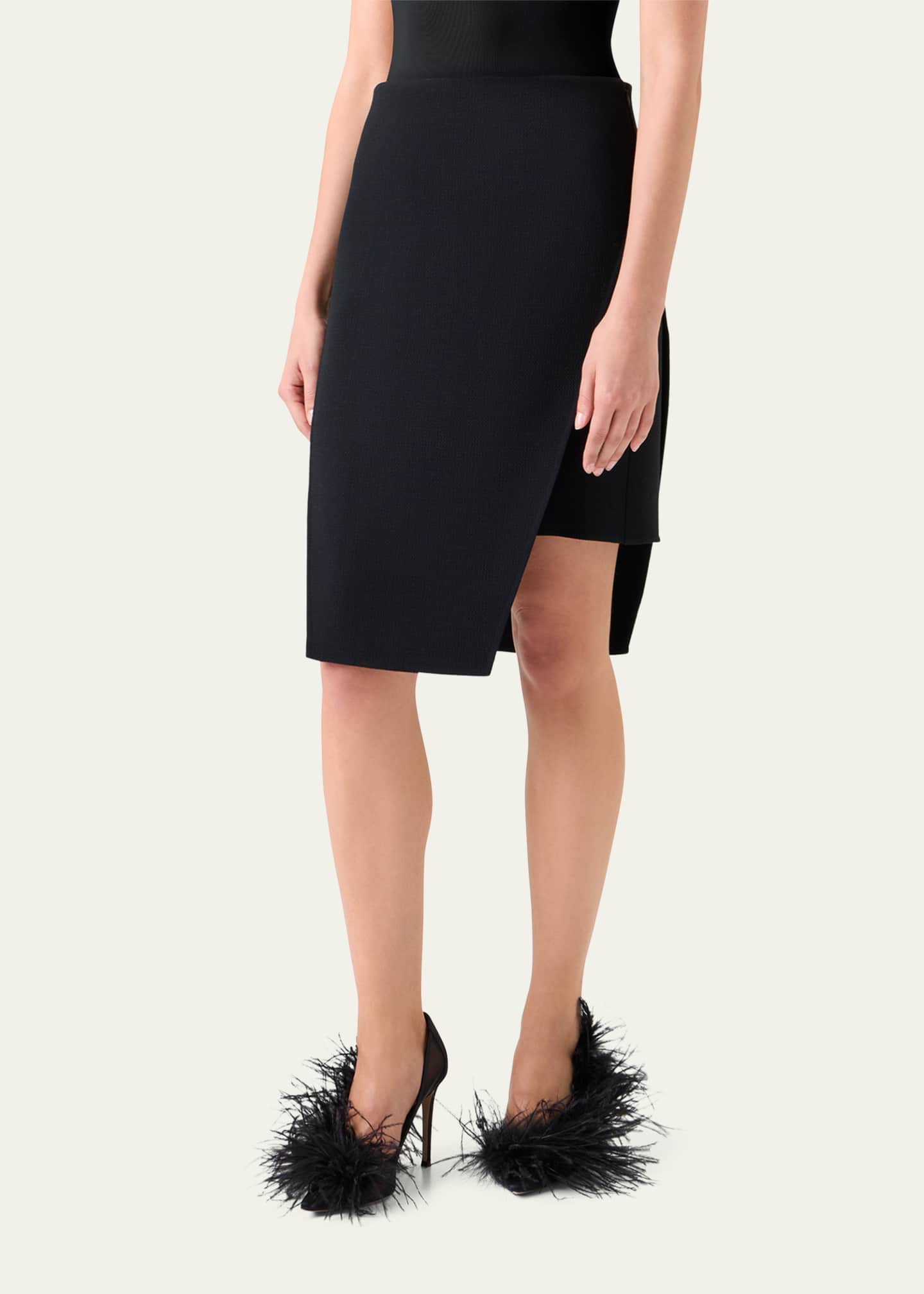 Akris Trapezoid Apron Mini Skirt - Bergdorf Goodman