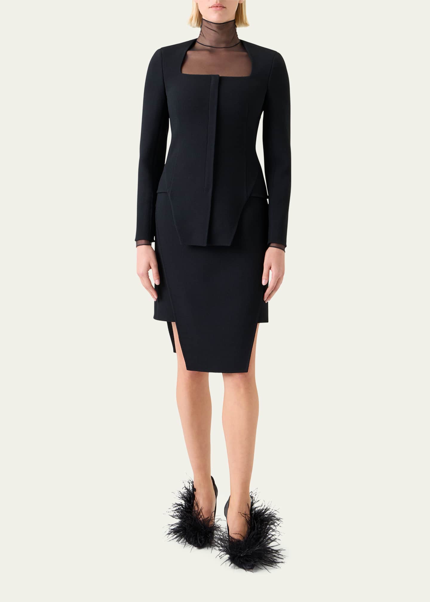 Akris Desiree Double-Face Trapezoid Jacket - Bergdorf Goodman