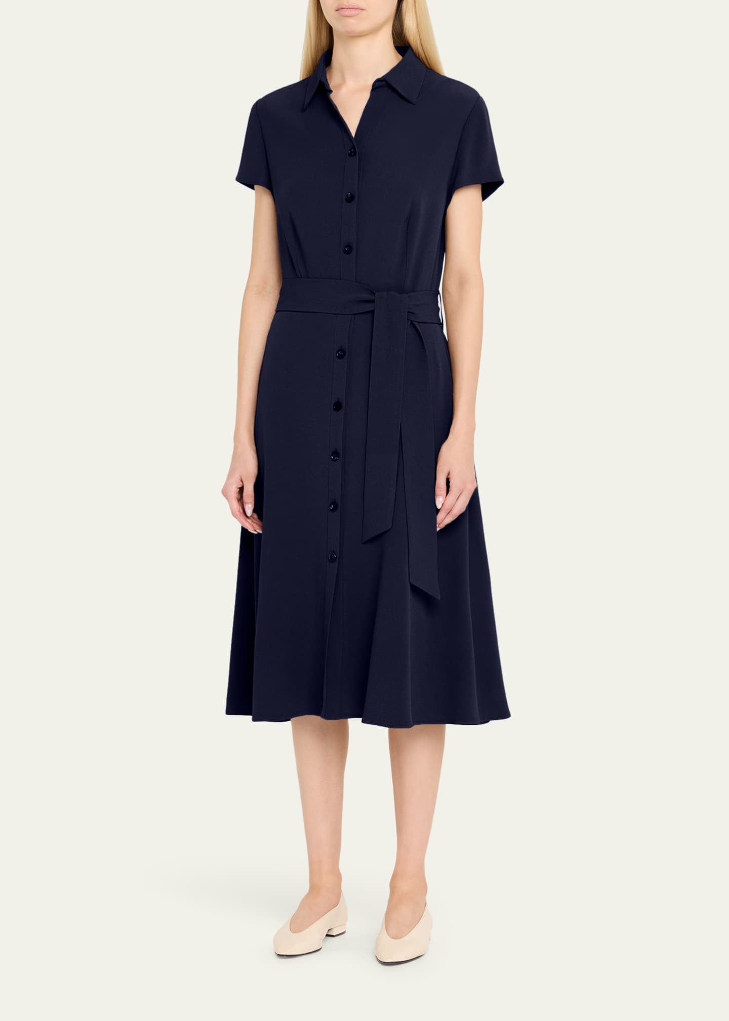 Kiton Short-Sleeve Buttoned Dress - Bergdorf Goodman