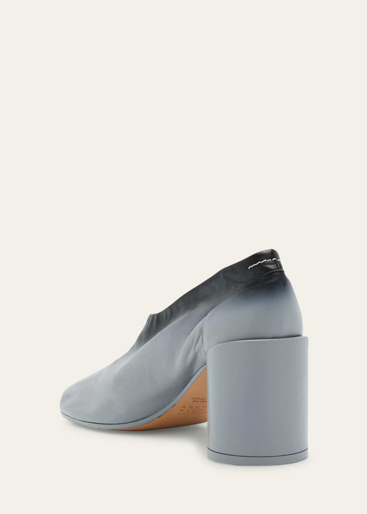 MM6 Maison Margiela Ombre Leather Anatomic Block-Heel Pumps - Bergdorf ...