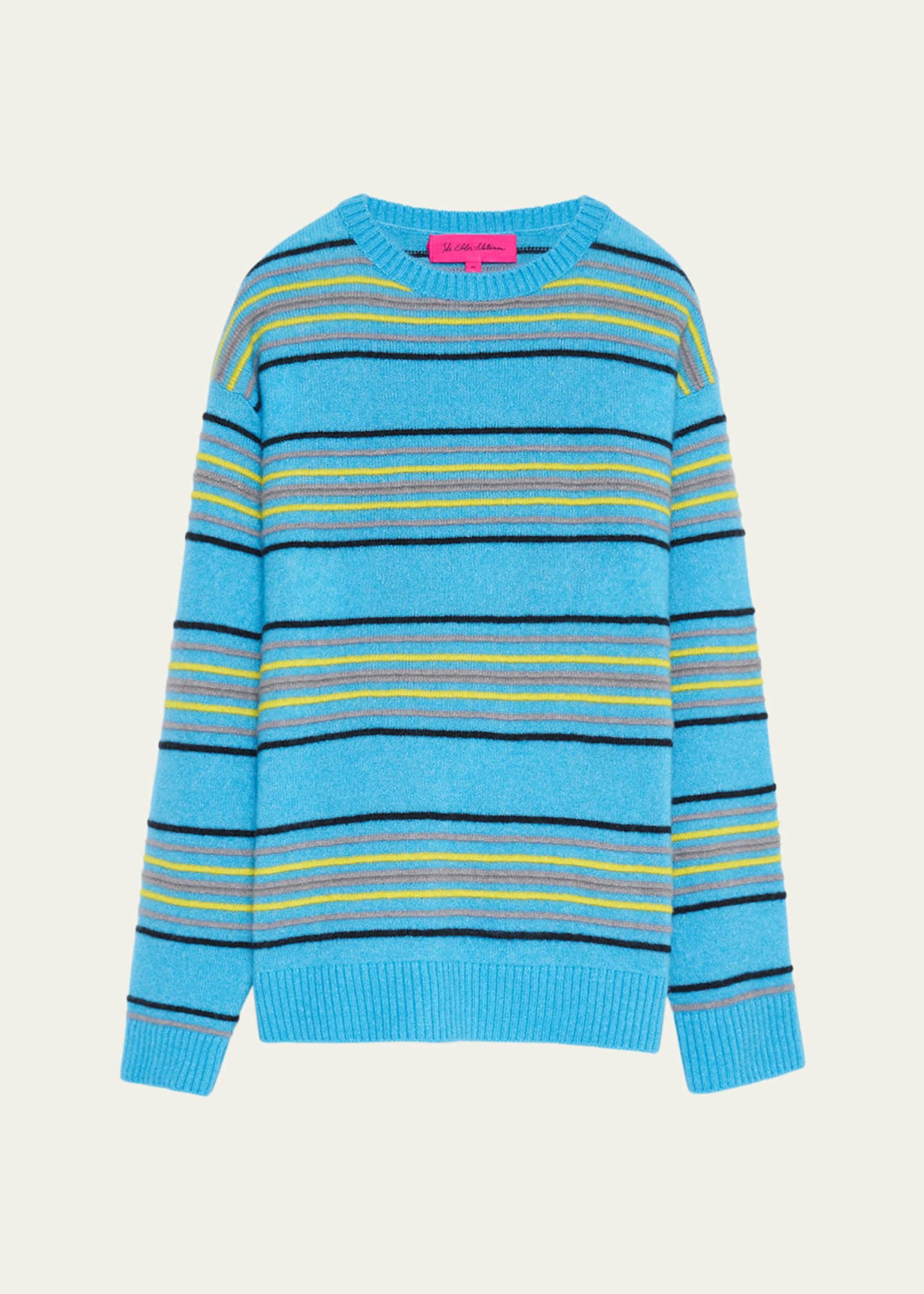 The Elder Statesman Men's Nimbus Reef Striped Cashmere Sweater ...