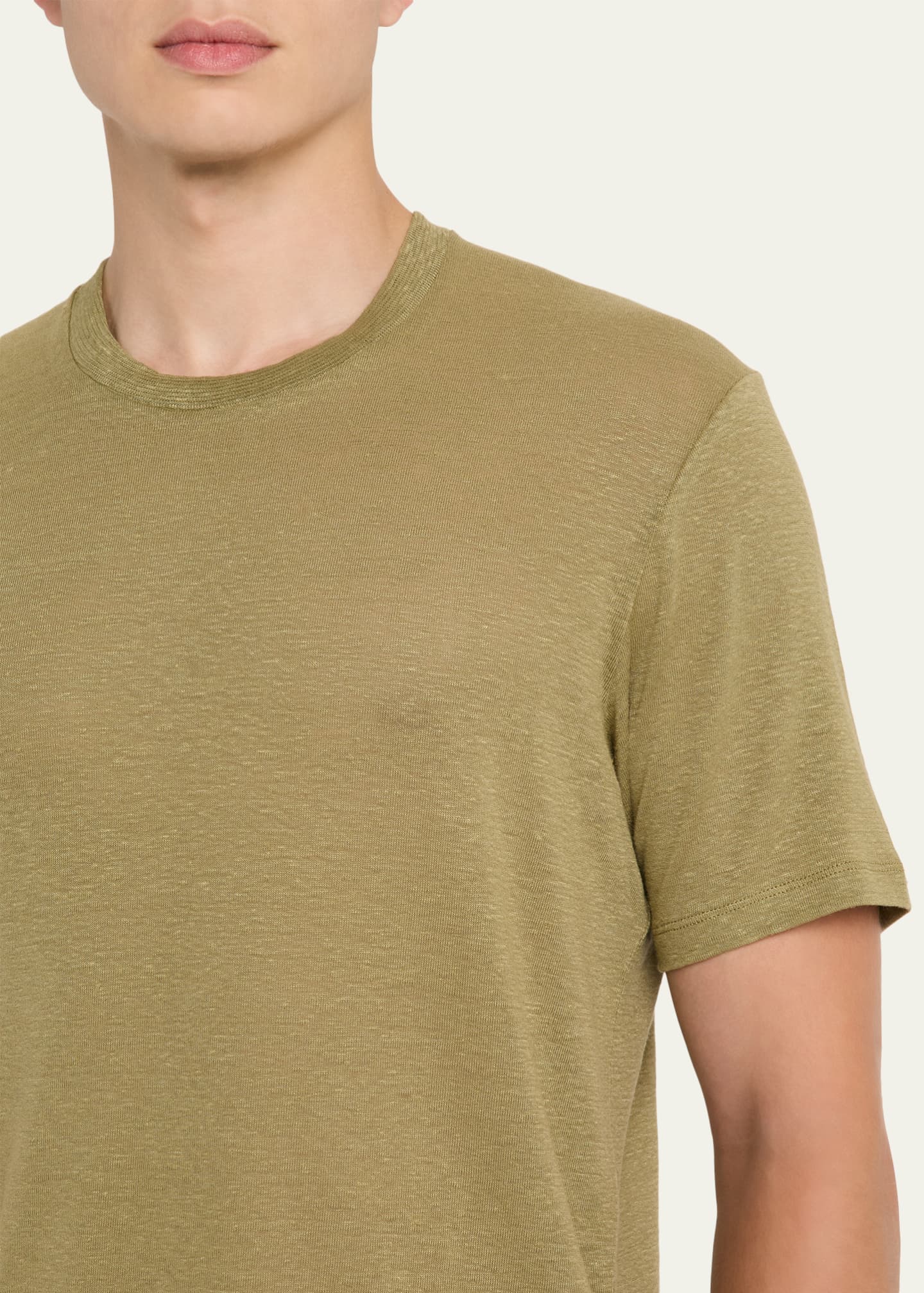 Orlebar Brown Men's Easy-Fit Stretch Linen Crewneck T-Shirt - Bergdorf ...
