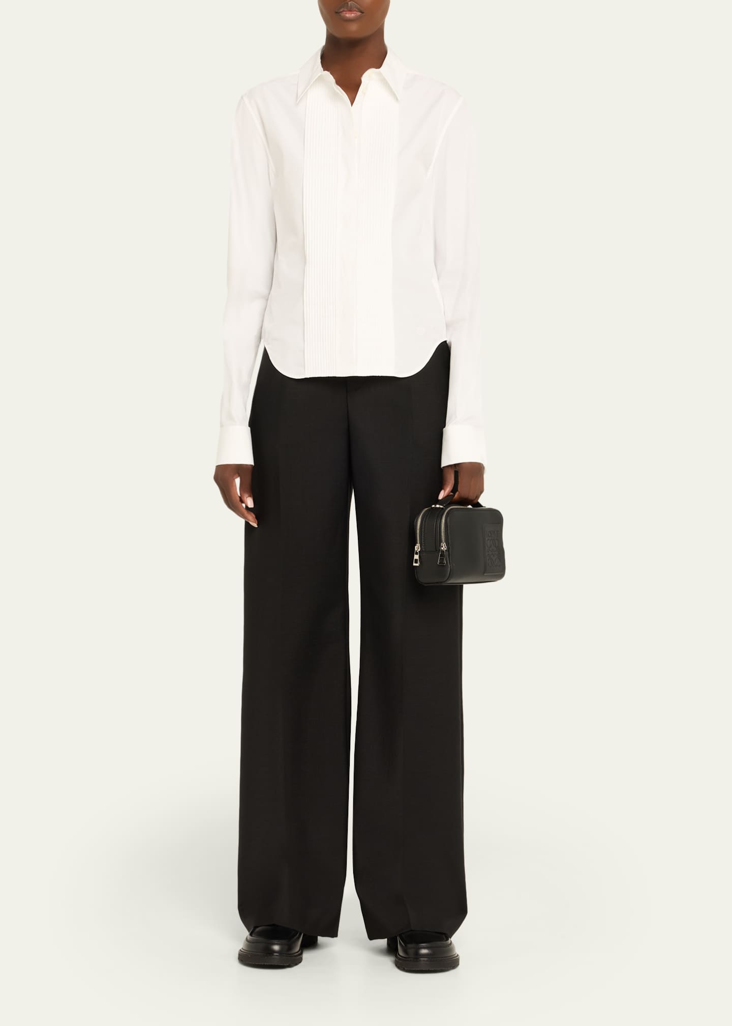 Loewe Men's Anagram Patch Leather Camera Bag - Bergdorf Goodman