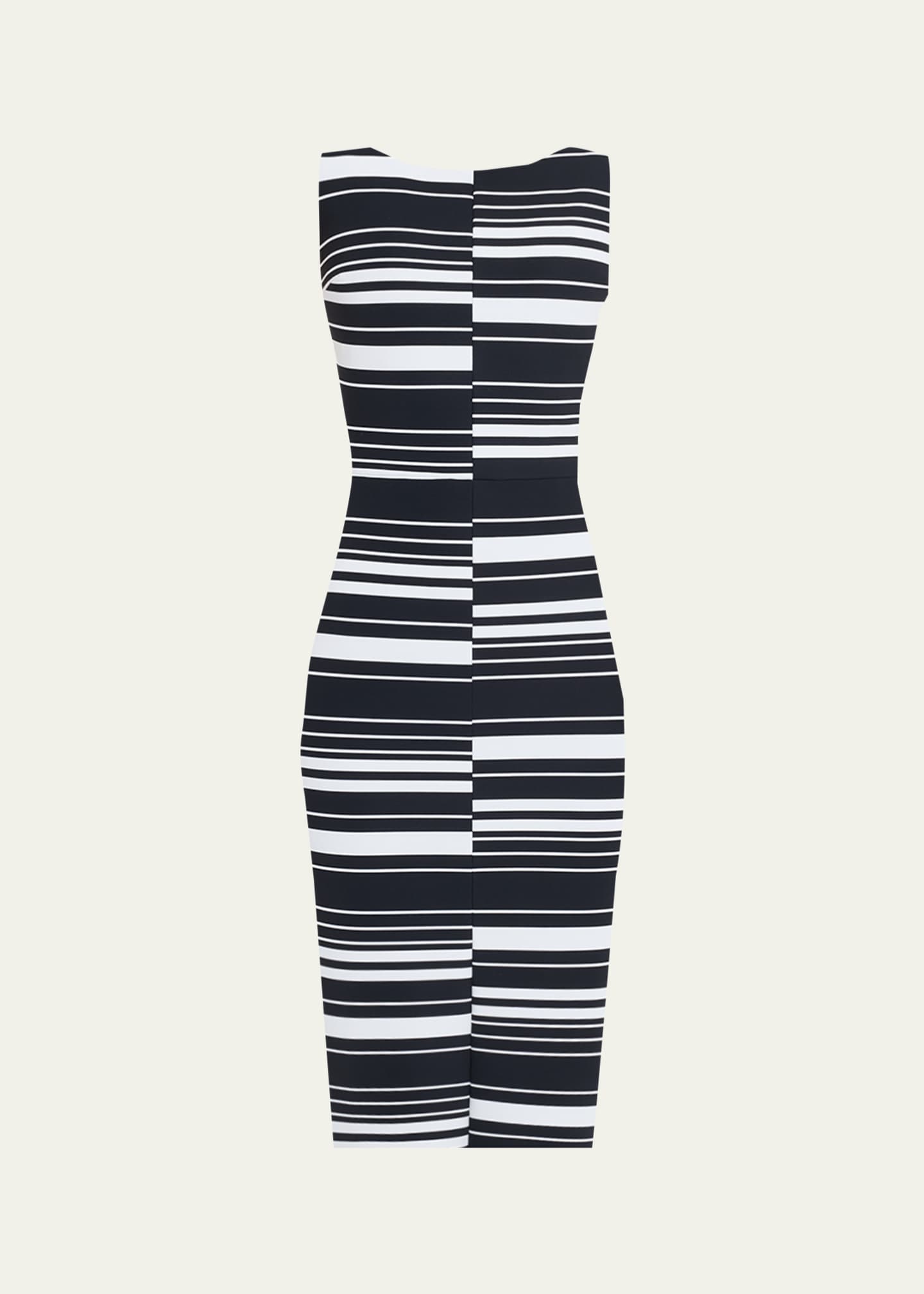 Chiara Boni La Petite Robe Striped Bodycon Midi Dress - Bergdorf Goodman
