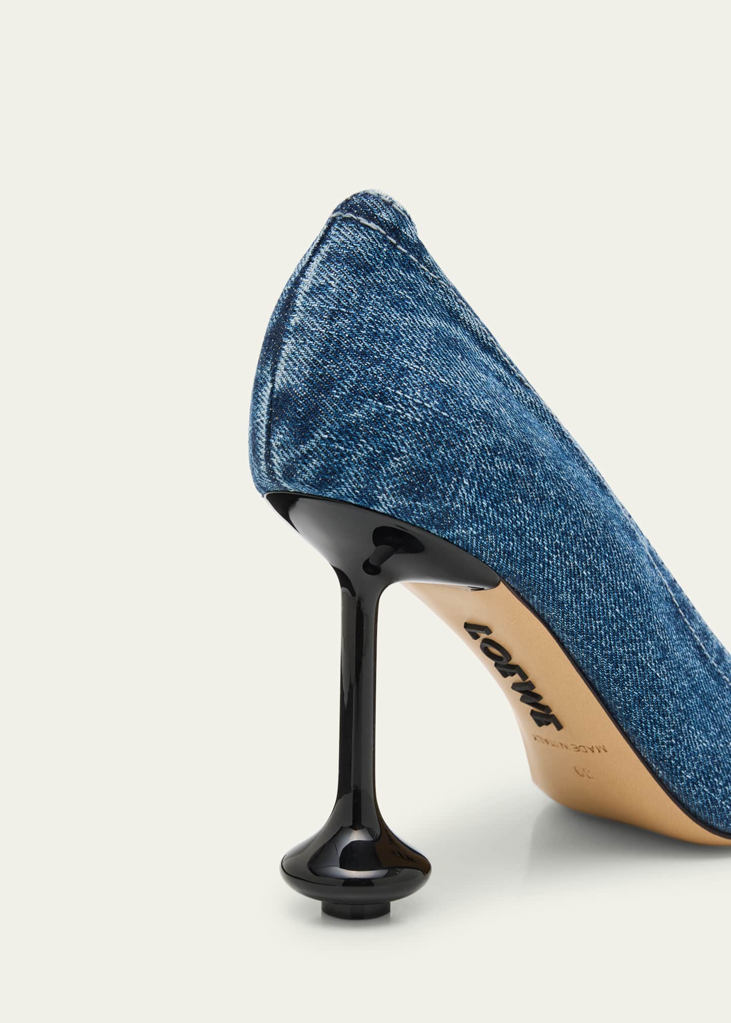 Loewe Toy Denim Drop Stiletto Pumps - Bergdorf Goodman