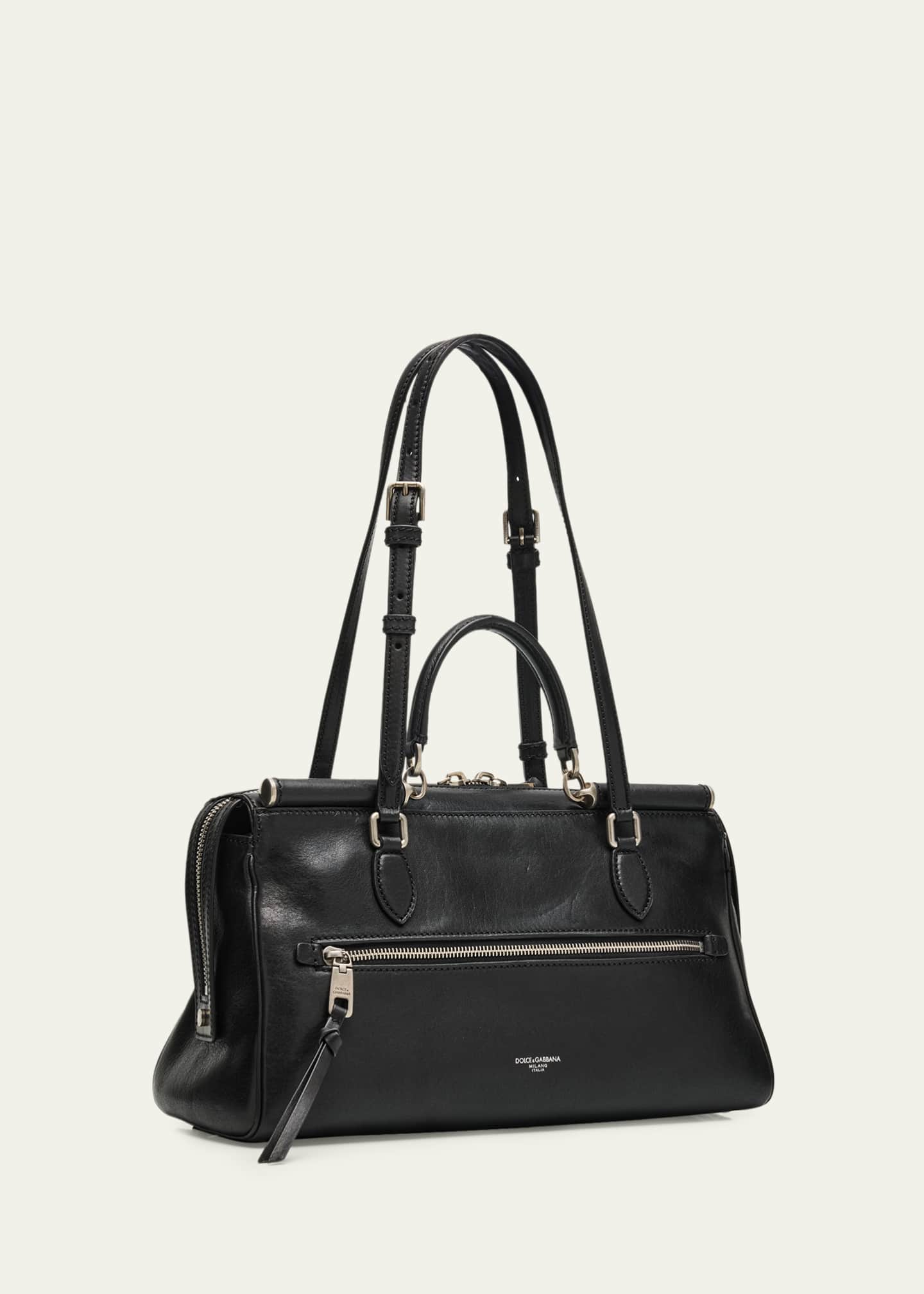 Dolce&Gabbana Vittoria Smooth Leather Shoulder Bag - Bergdorf Goodman