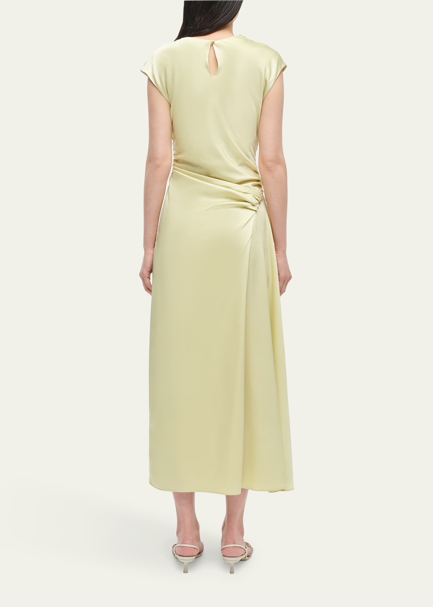 SIMKHAI Burke Draped Midi Dress - Bergdorf Goodman