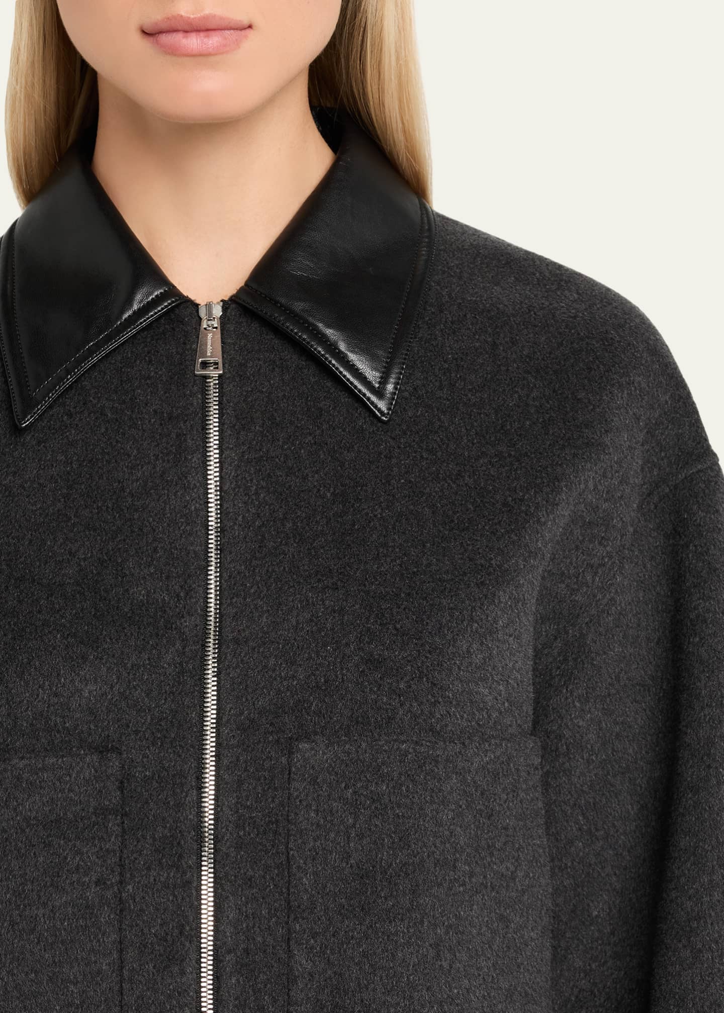 Nanushka Phebe Cropped Jacket - Bergdorf Goodman