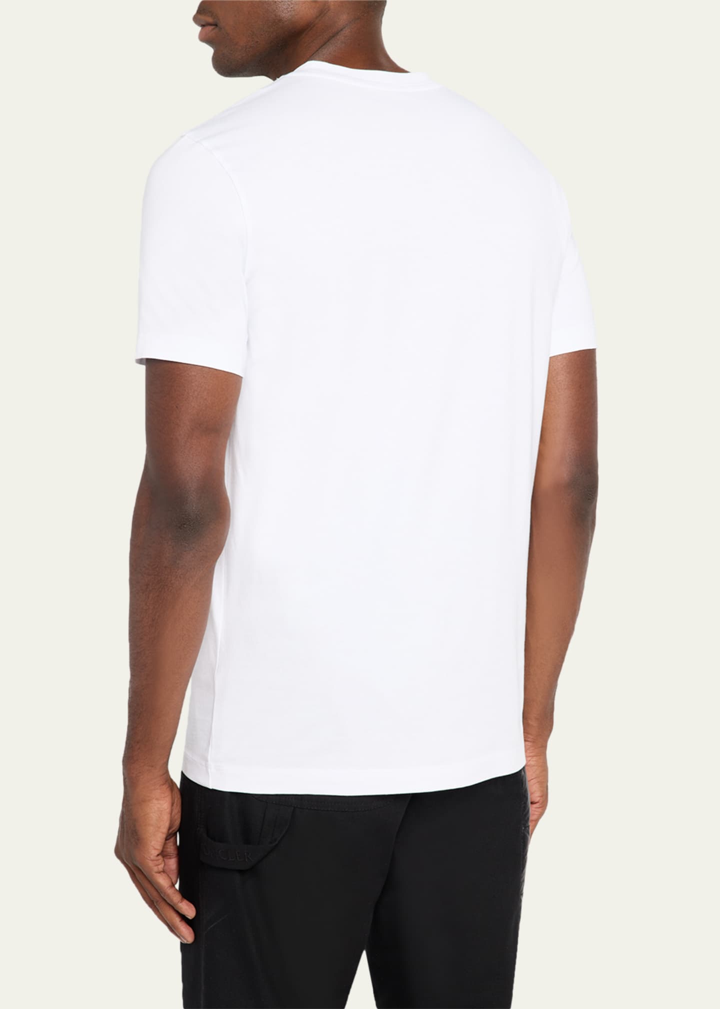 Moncler Men's Logo Script Crewneck T-Shirt - Bergdorf Goodman