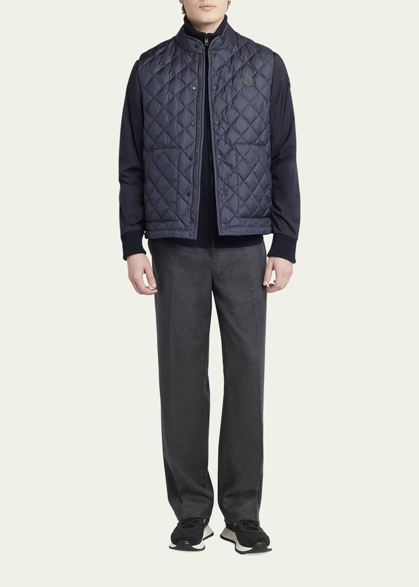 Moncler Men's Lycope Down Quilted Vest - Bergdorf Goodman