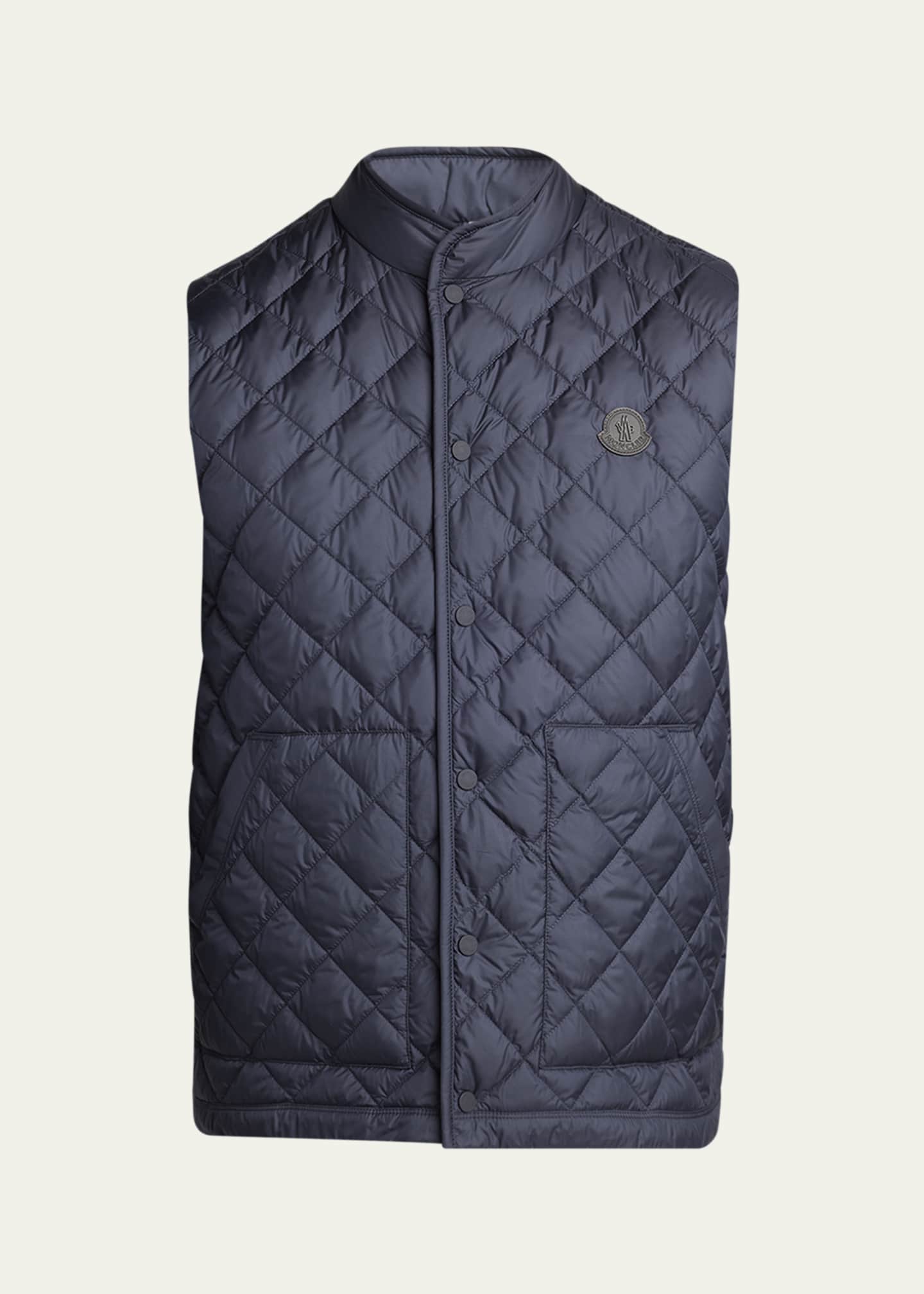 Moncler Men's Lycope Down Quilted Vest - Bergdorf Goodman