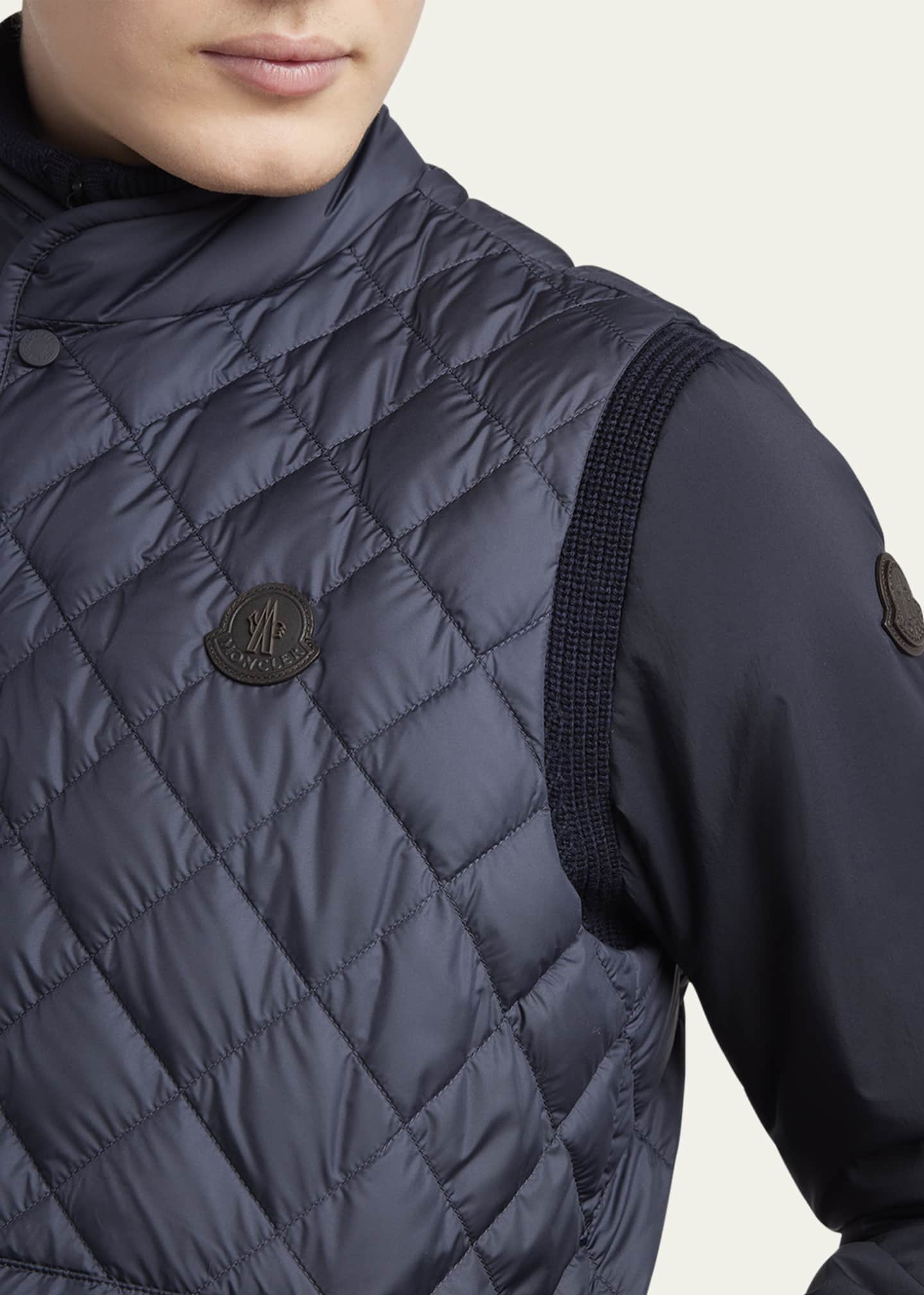 Moncler Men's Lycope Down Quilted Vest - Bergdorf Goodman