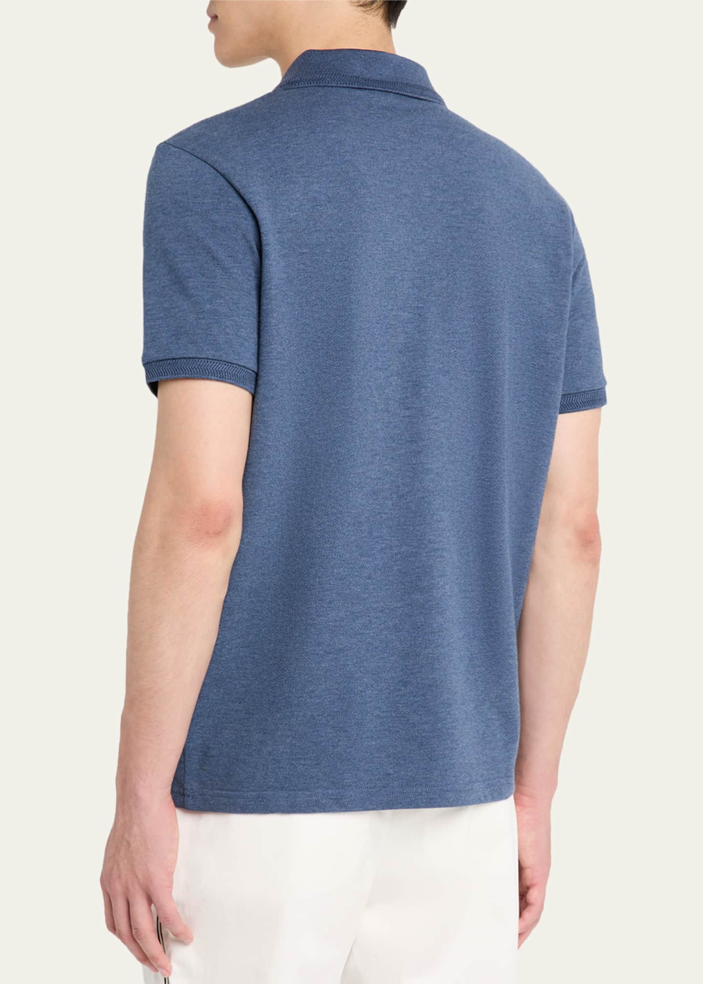 Moncler Men's Chest-Logo Pique Polo Shirt - Bergdorf Goodman