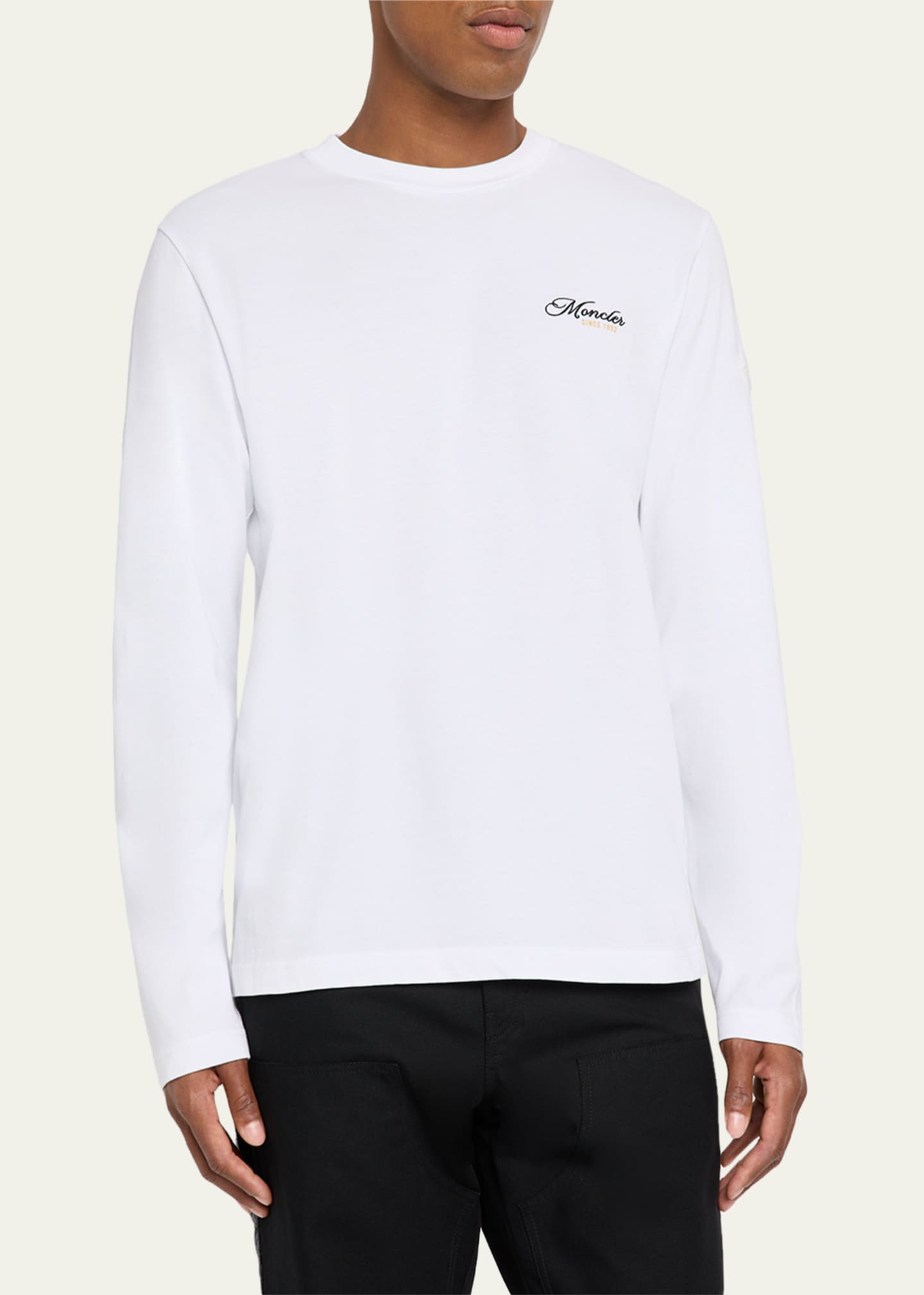 Moncler Men's Heavyweight Long Sleeve T-Shirt - Bergdorf Goodman