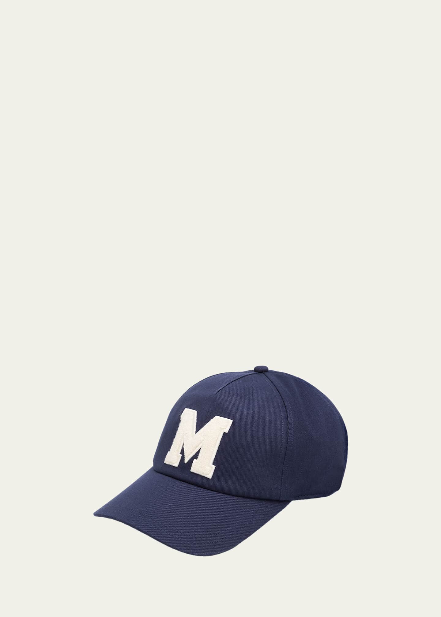 Moncler Men's Maxi-M Logo Cotton Baseball Cap - Bergdorf Goodman