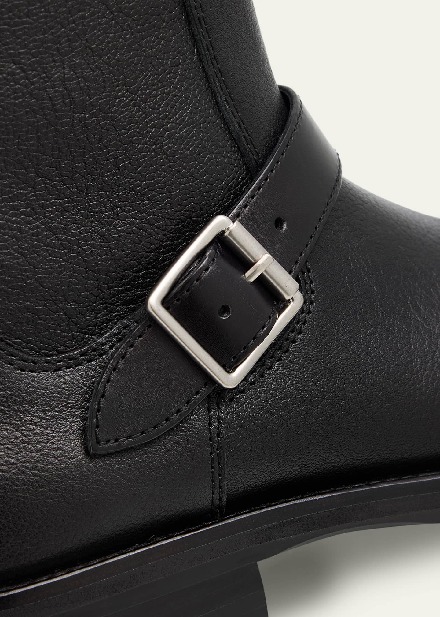 SIMKHAI Noah Leather Buckle Knee-High Boots - Bergdorf Goodman