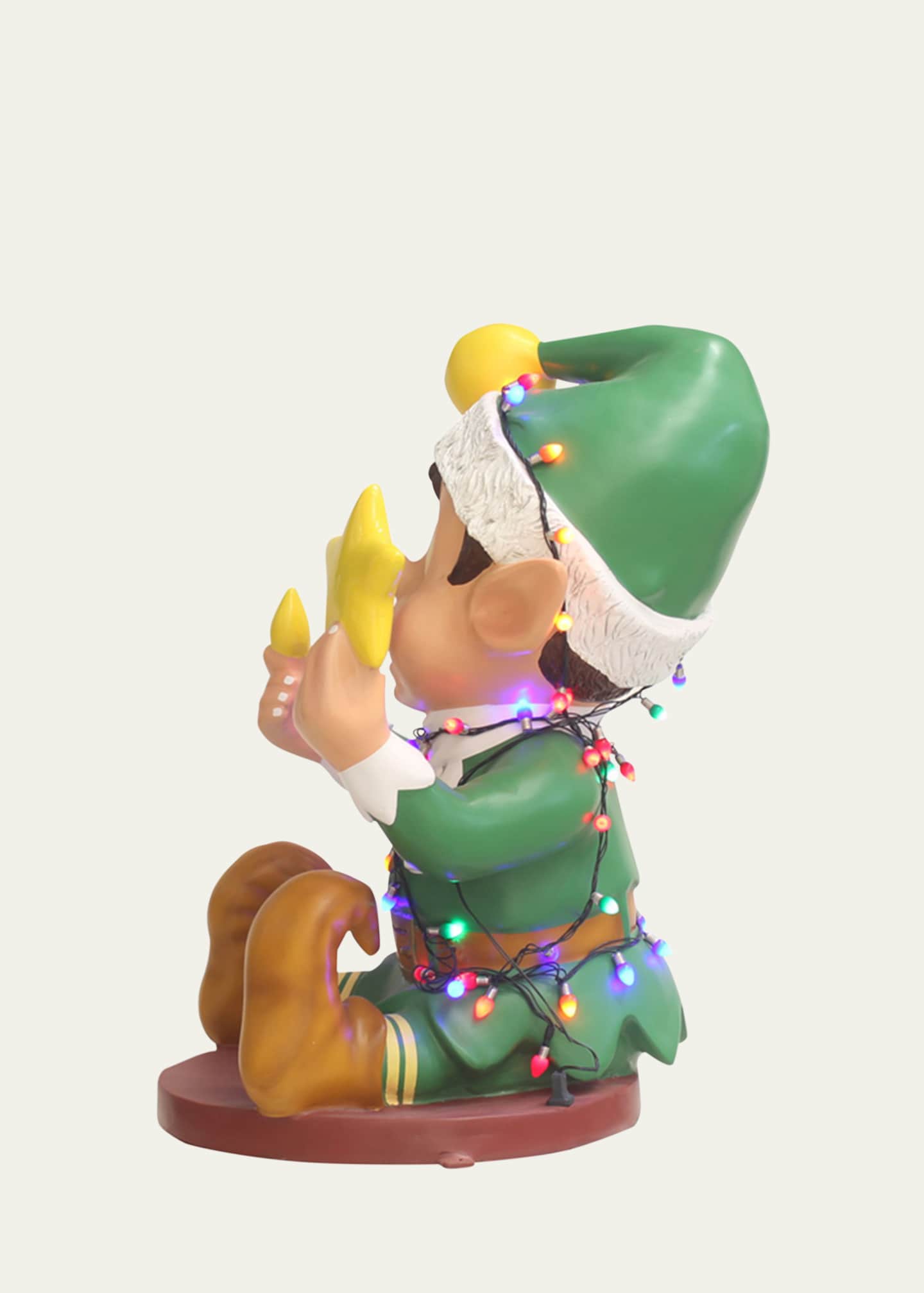 Universal Statues Santa Elf Playing with Lights Figurine - Bergdorf Goodman