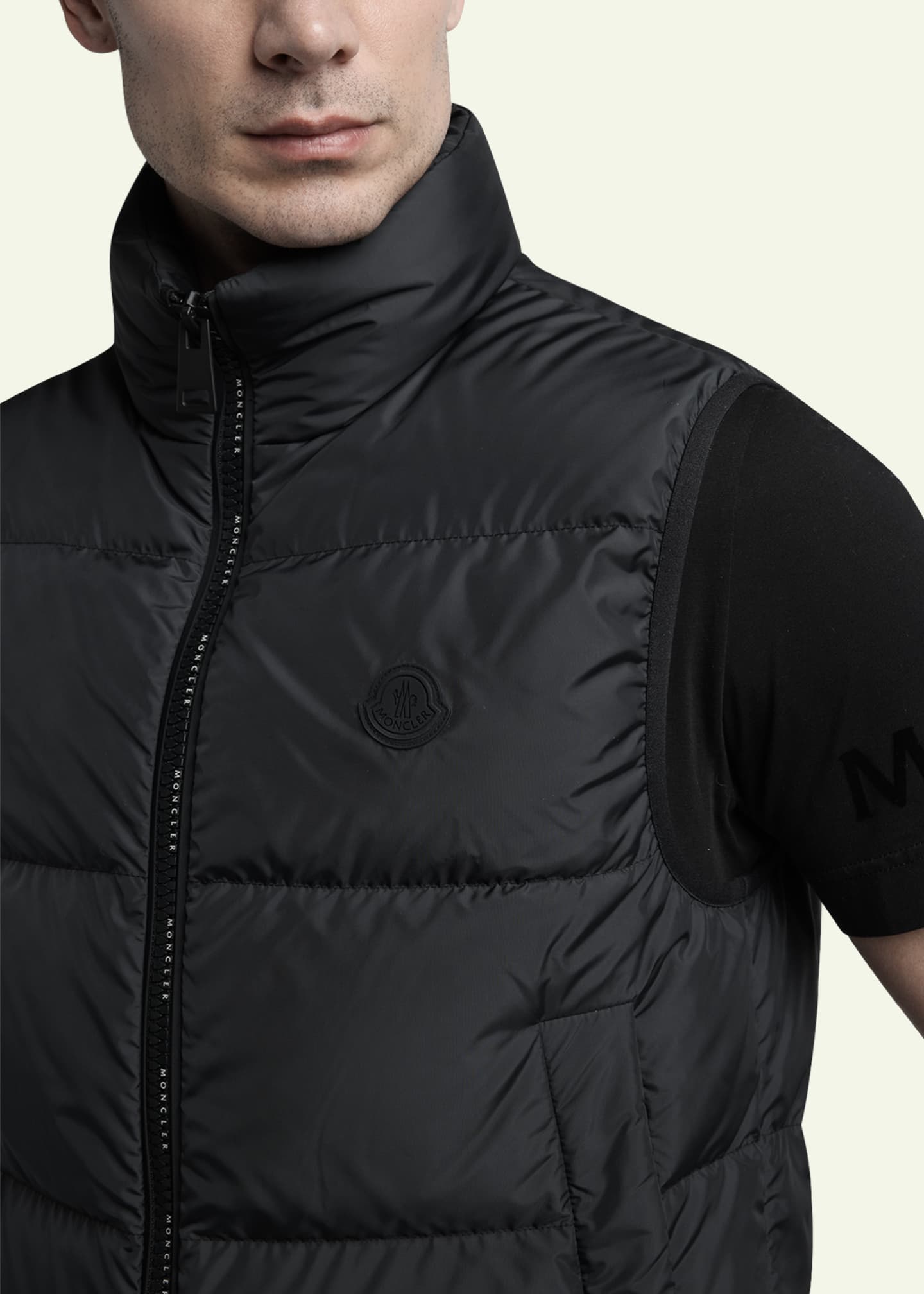Moncler Men's Gabas Short Sleeve Padded Vest - Bergdorf Goodman